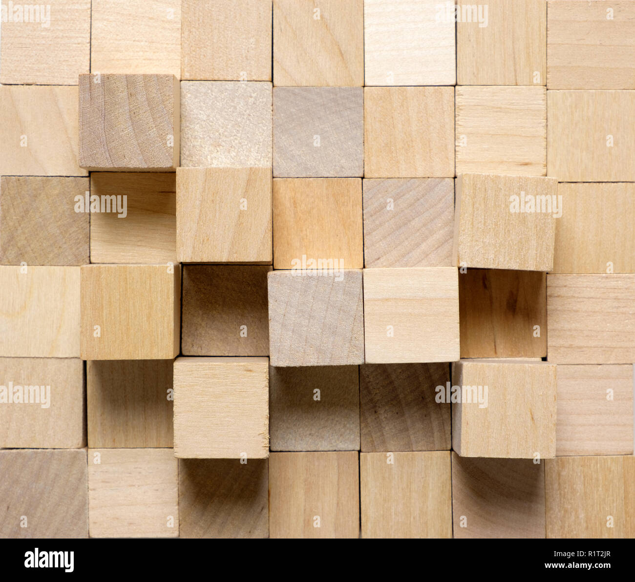 Cube made from wood hi-res stock photography and images - Alamy