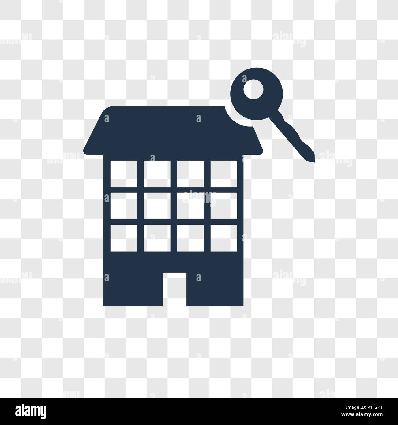 House vector icon isolated on transparent background, House ...