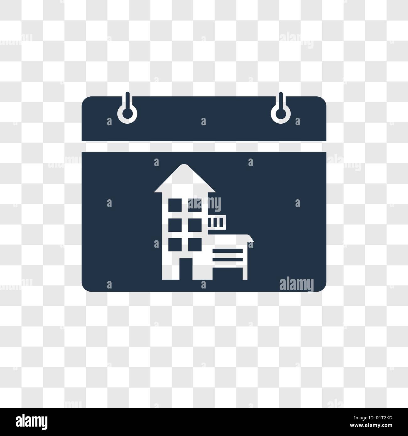Calendar vector icon isolated on transparent background, Calendar ...