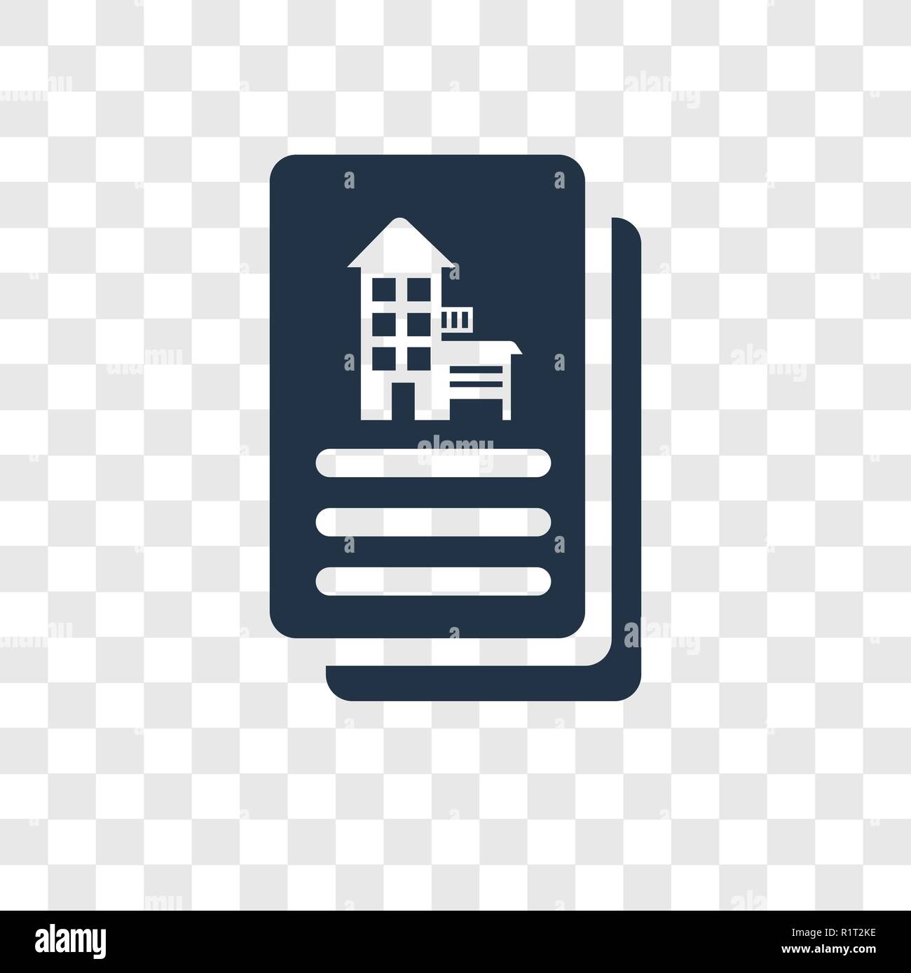 Contract vector icon isolated on transparent background, Contract ...