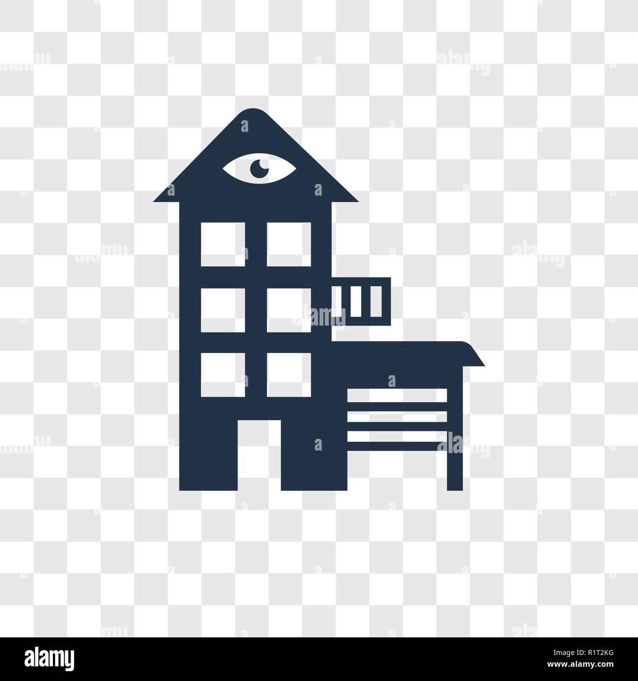 House vector icon isolated on transparent background, House ...