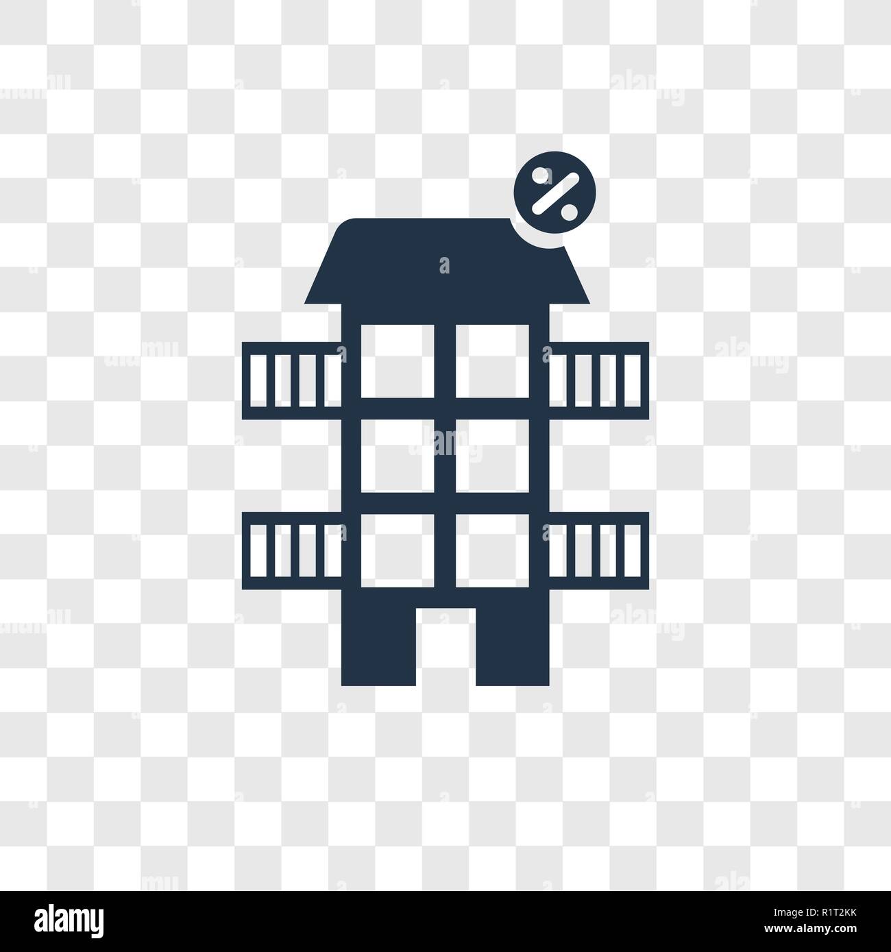 House vector icon isolated on transparent background, House ...
