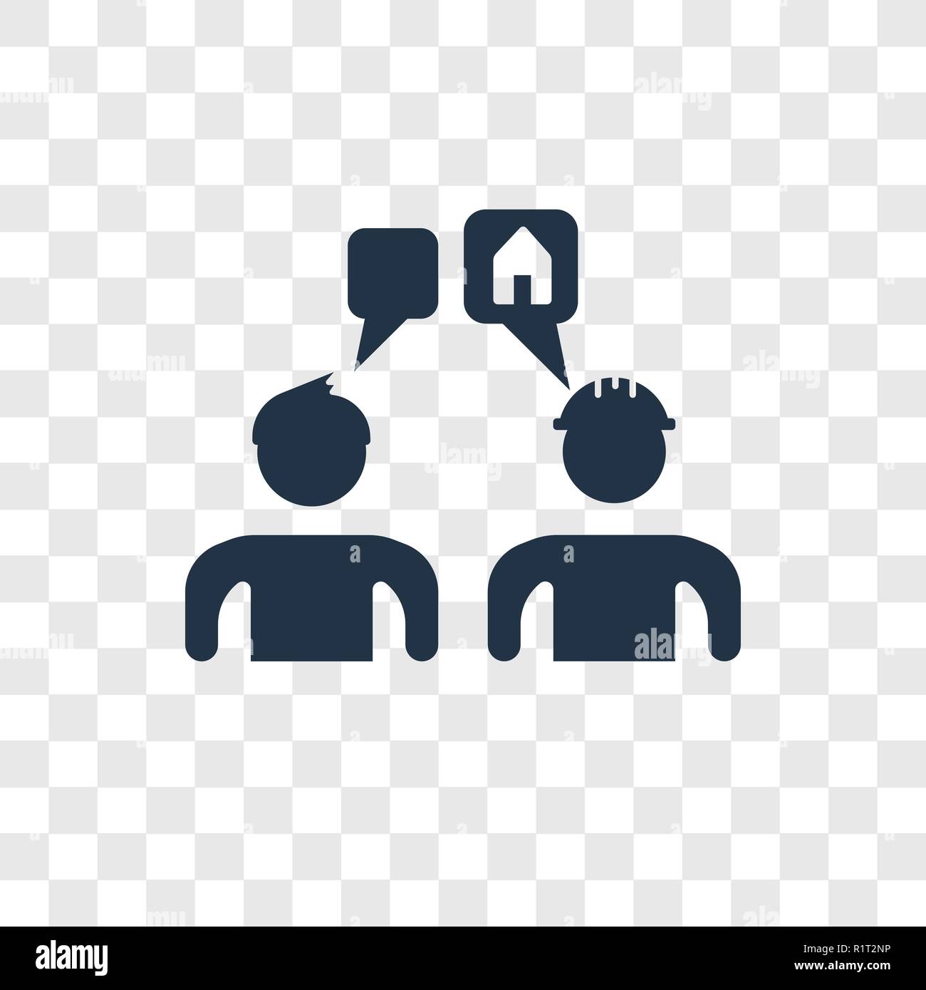 Chat vector icon isolated on transparent background, Chat transparency ...