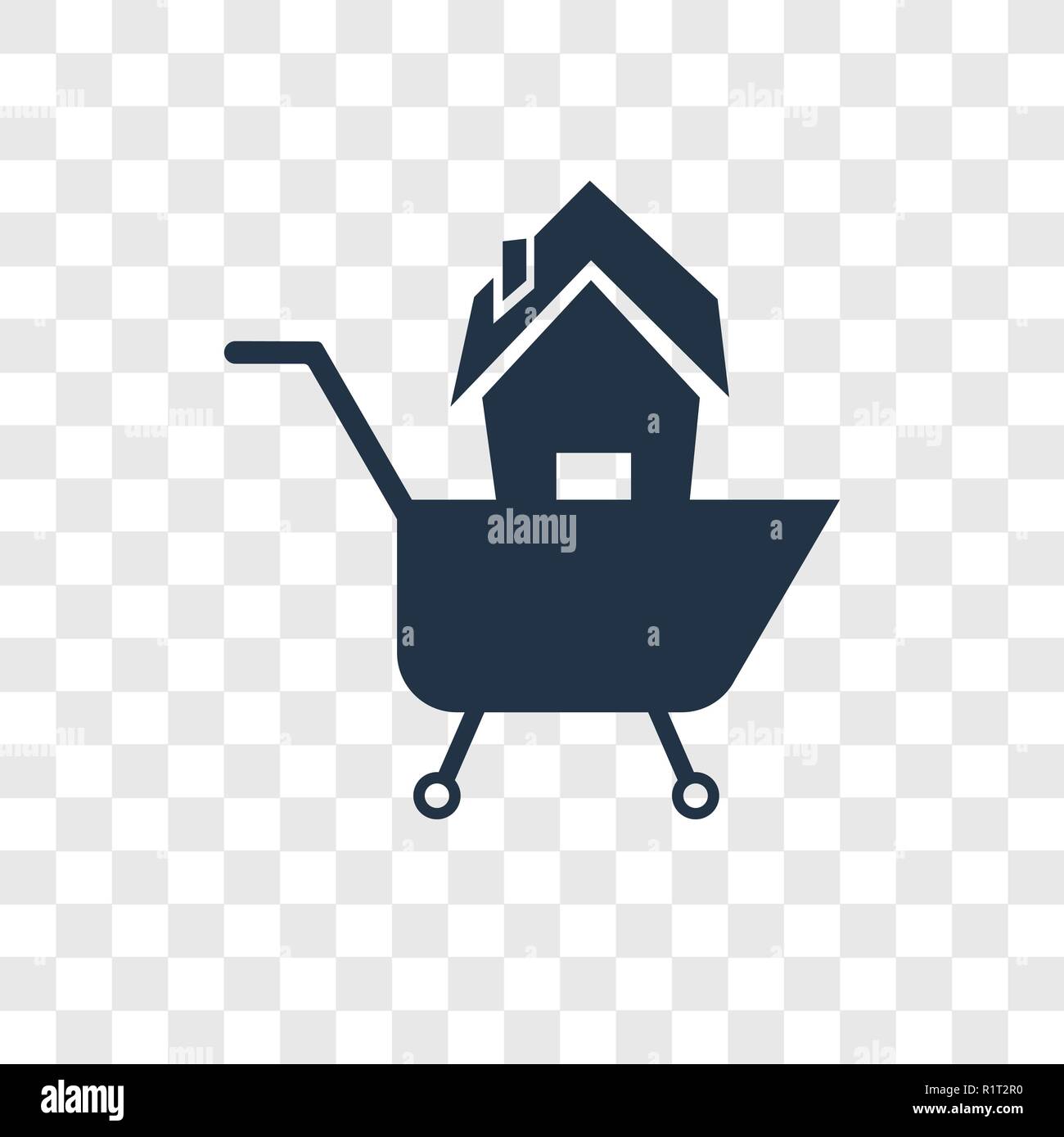 Shopping vector icon isolated on transparent background, Shopping ...