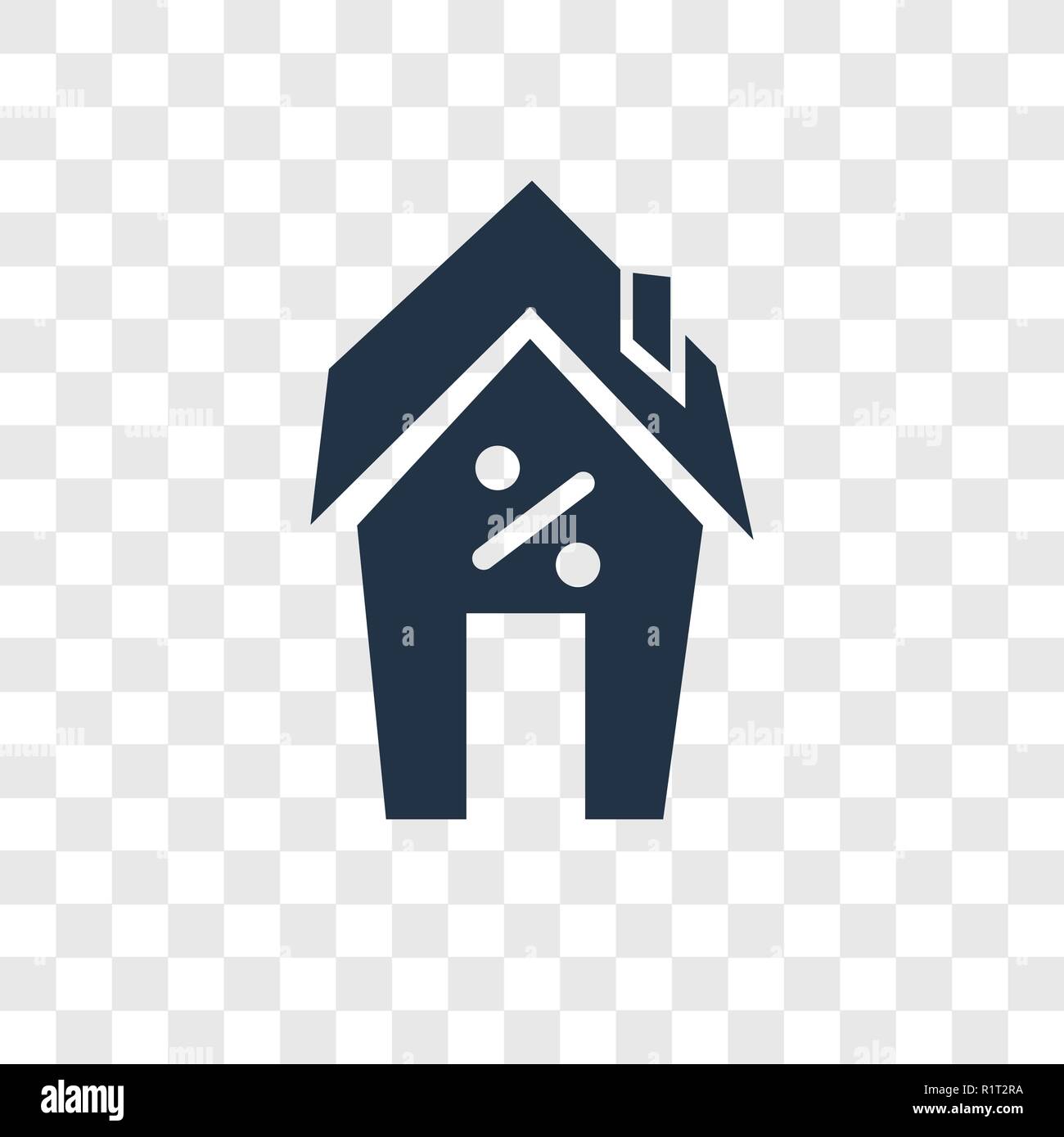 Mortgage vector icon isolated on transparent background, Mortgage ...