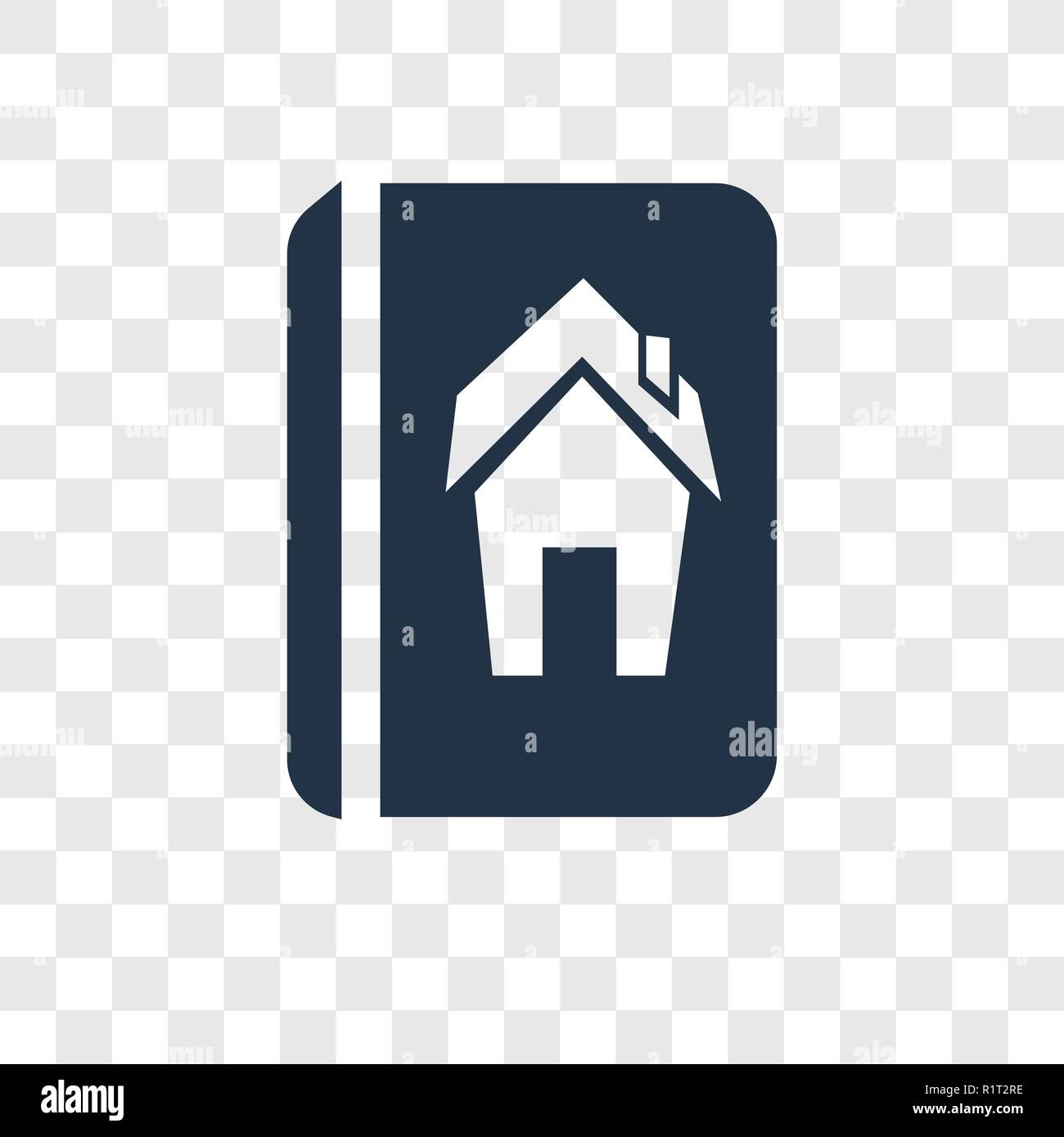 Catalog vector icon isolated on transparent background, Catalog ...