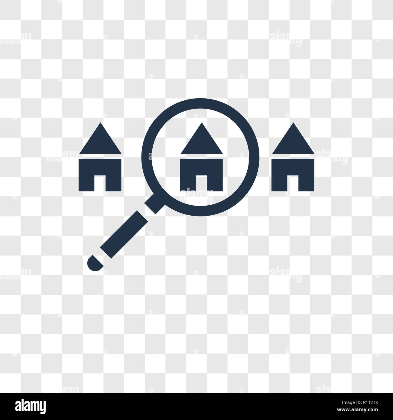 Search vector icon isolated on transparent background, Search ...