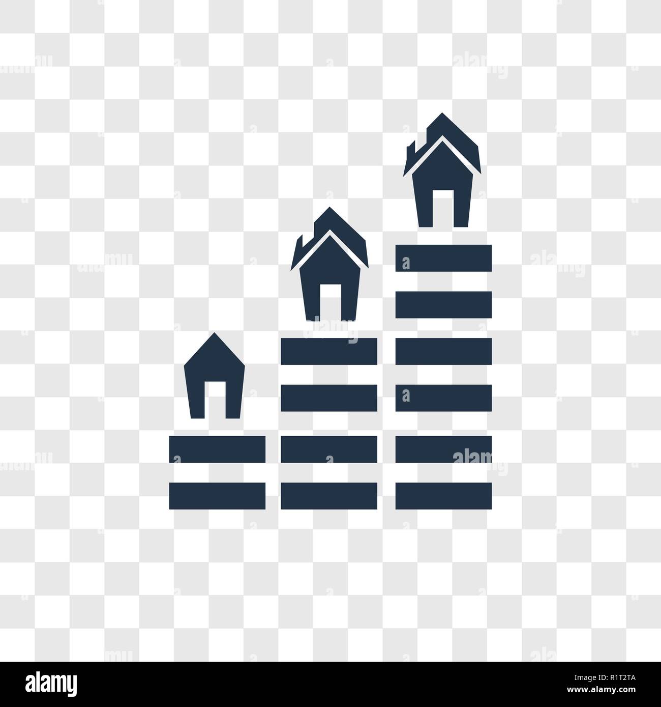 House vector icon isolated on transparent background, House ...