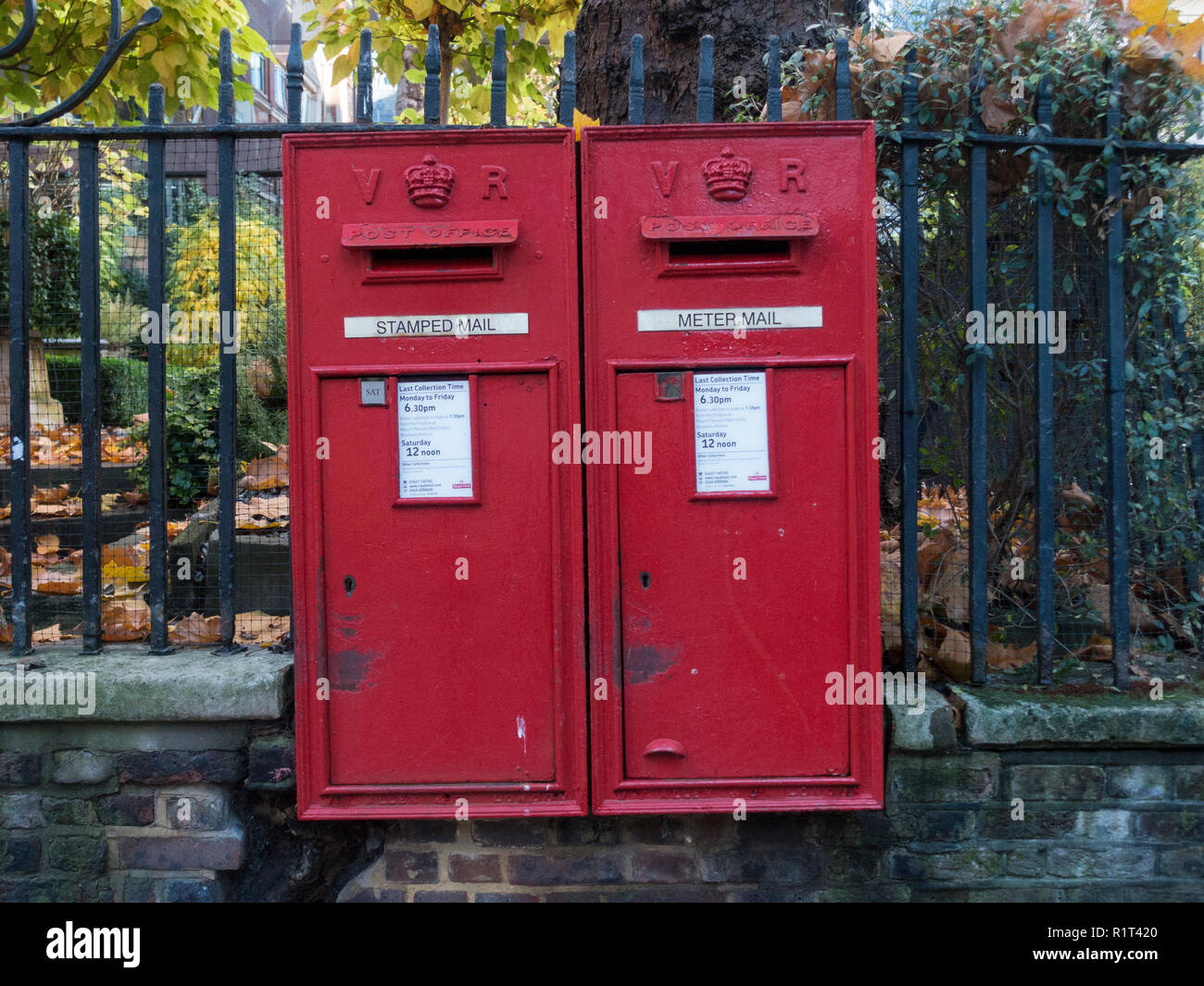 Two post boxes hi-res stock photography and images - Alamy