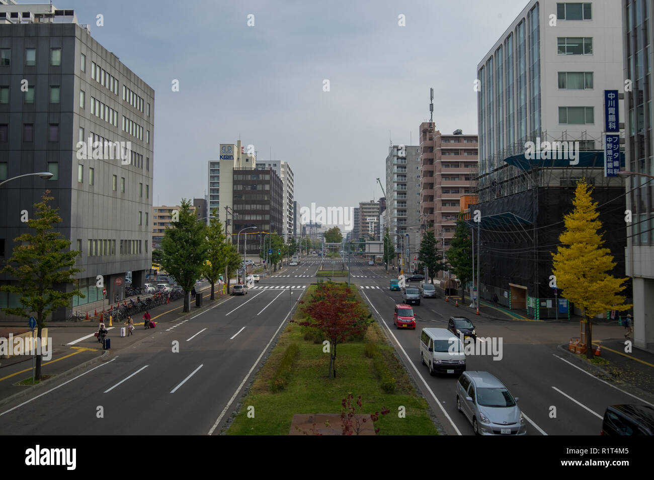 Cityscape sapporo japan odori park hi-res stock photography and images ...