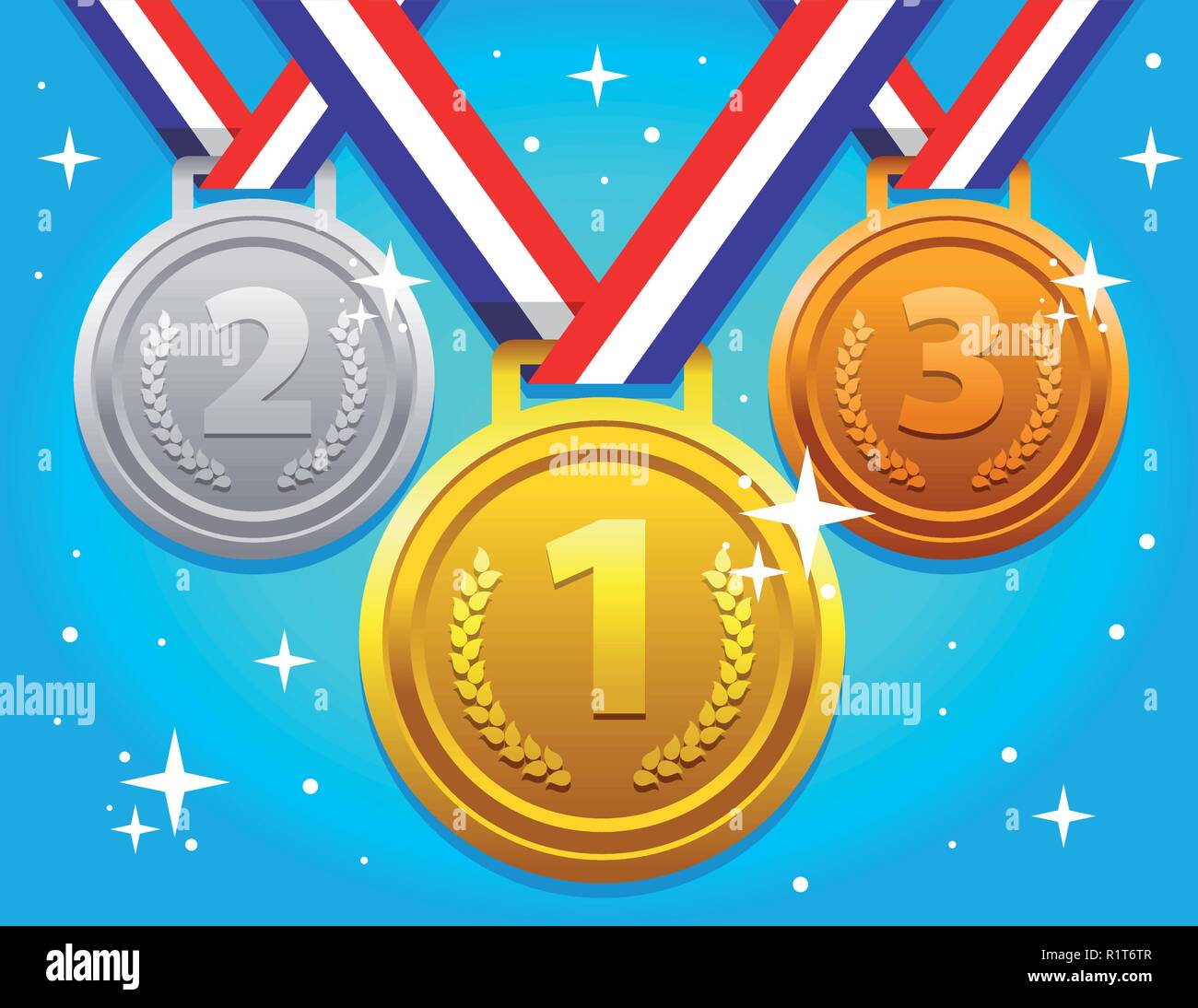 Gold medalist Stock Vector Images - Alamy
