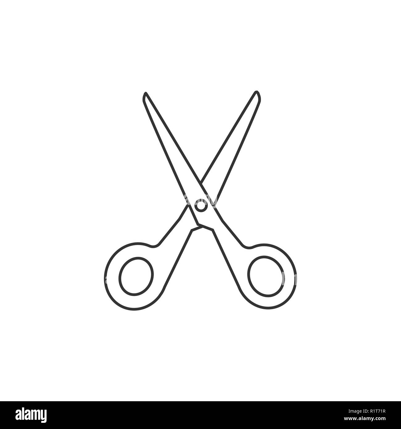 Crop, cut cutting scissors icon Stock Vector Image & Art - Alamy