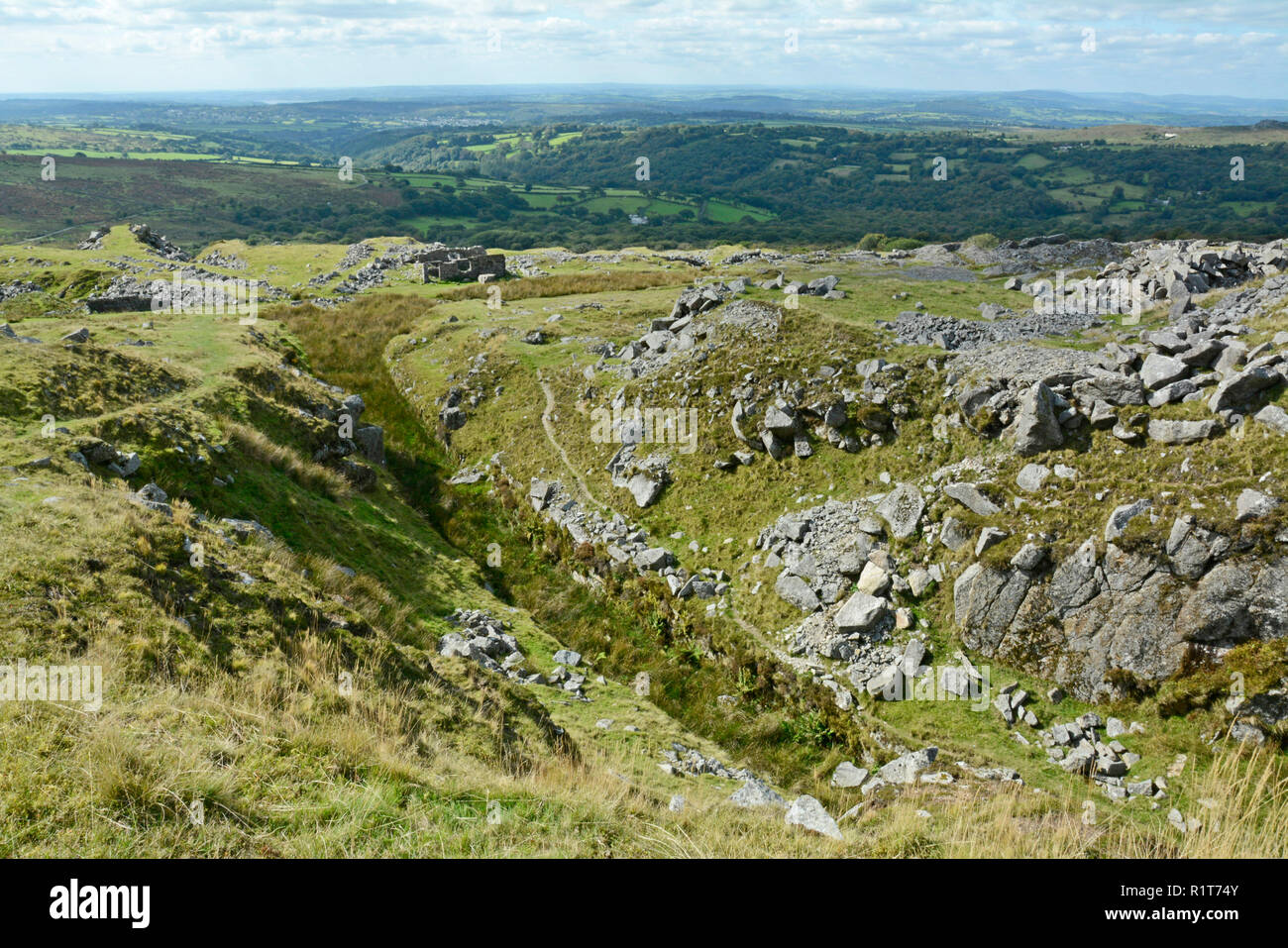 Swelltor quarry (disused) near Princetown on Dartmoor Stock Photo - Alamy