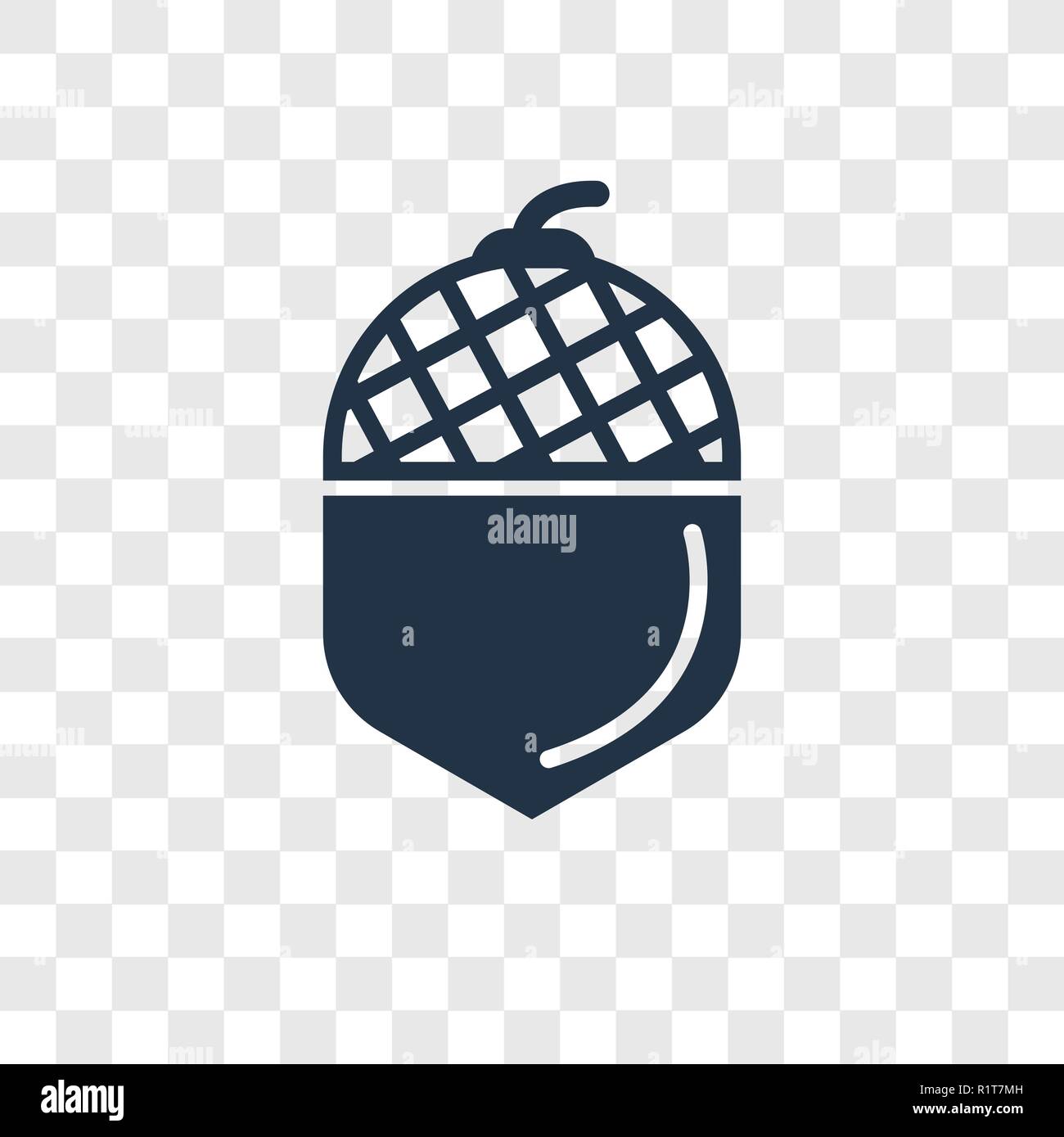 Chestnut vector icon isolated on transparent background, Chestnut ...