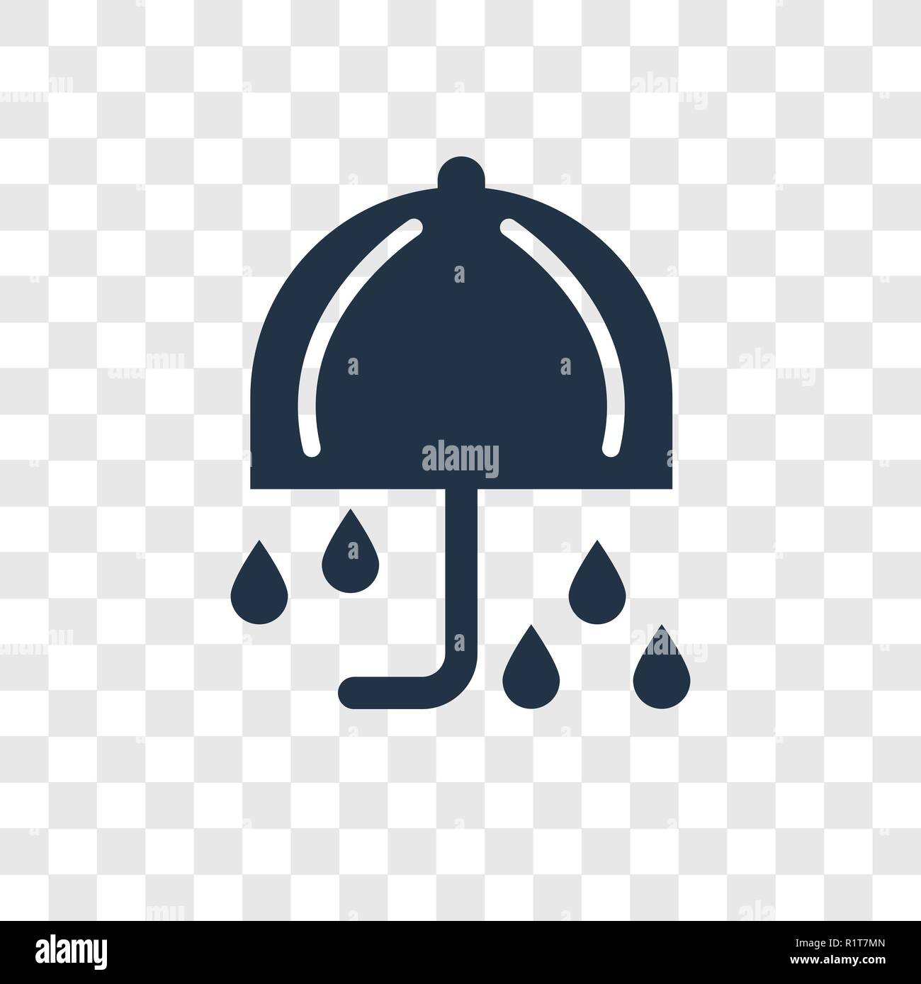 Umbrella vector icon isolated on transparent background, Umbrella ...