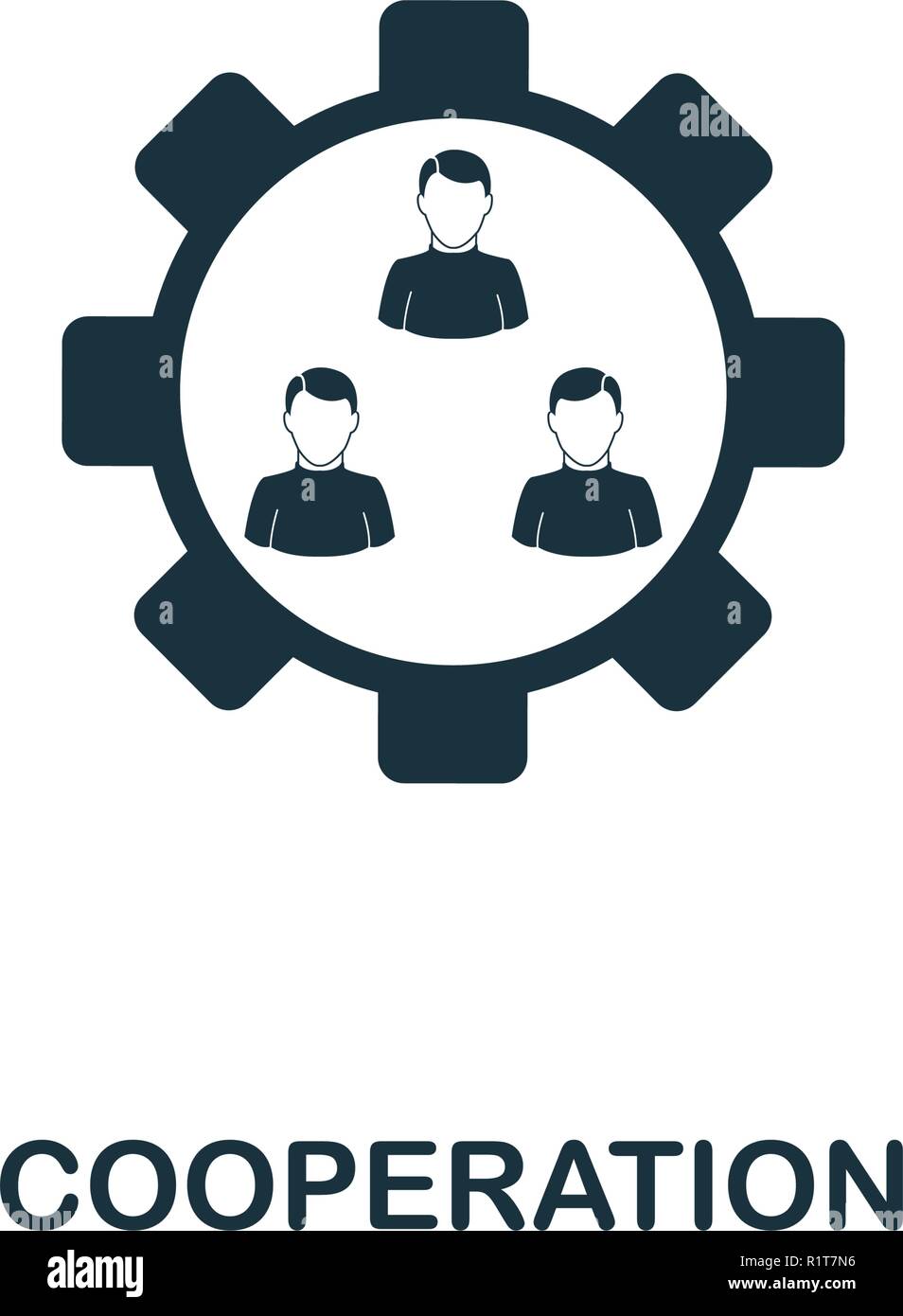Cooperation icon. Premium style design from teamwork collection. UX and ...