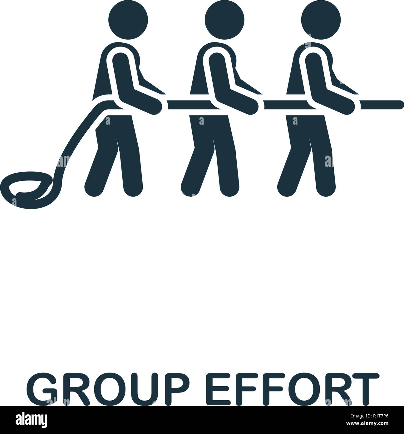 Group Effort icon. Premium style design from teamwork collection. UX ...