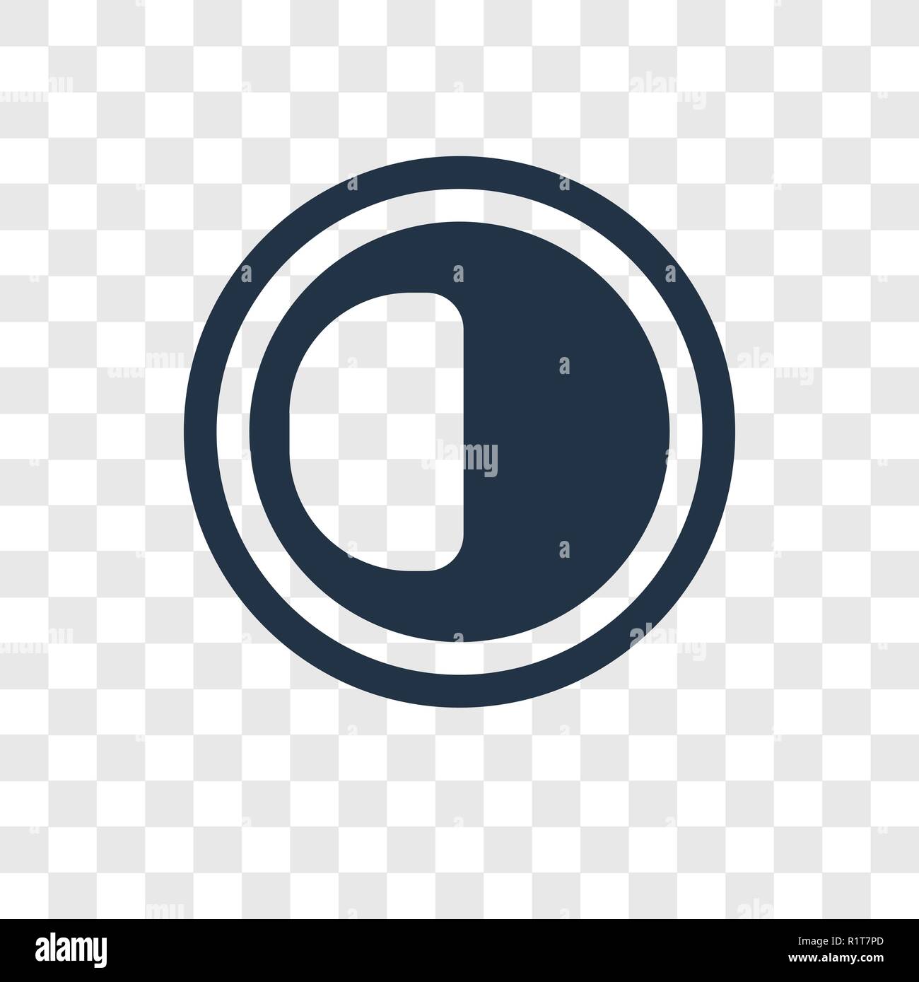 Brightness Option vector icon isolated on transparent background ...