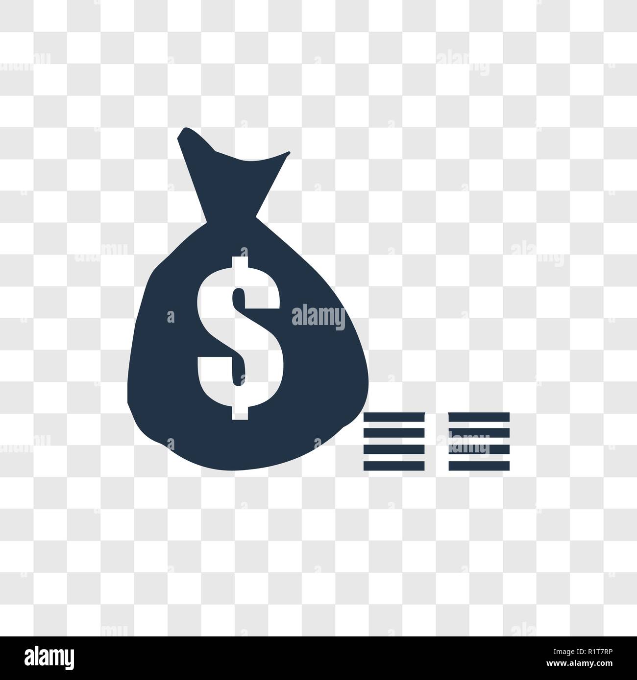 Money vector icon isolated on transparent background, Money ...