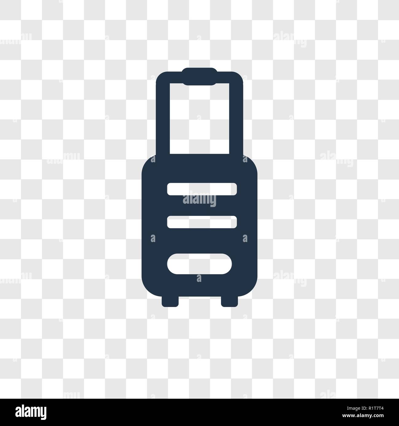 Suitcase vector icon isolated on transparent background, Suitcase ...