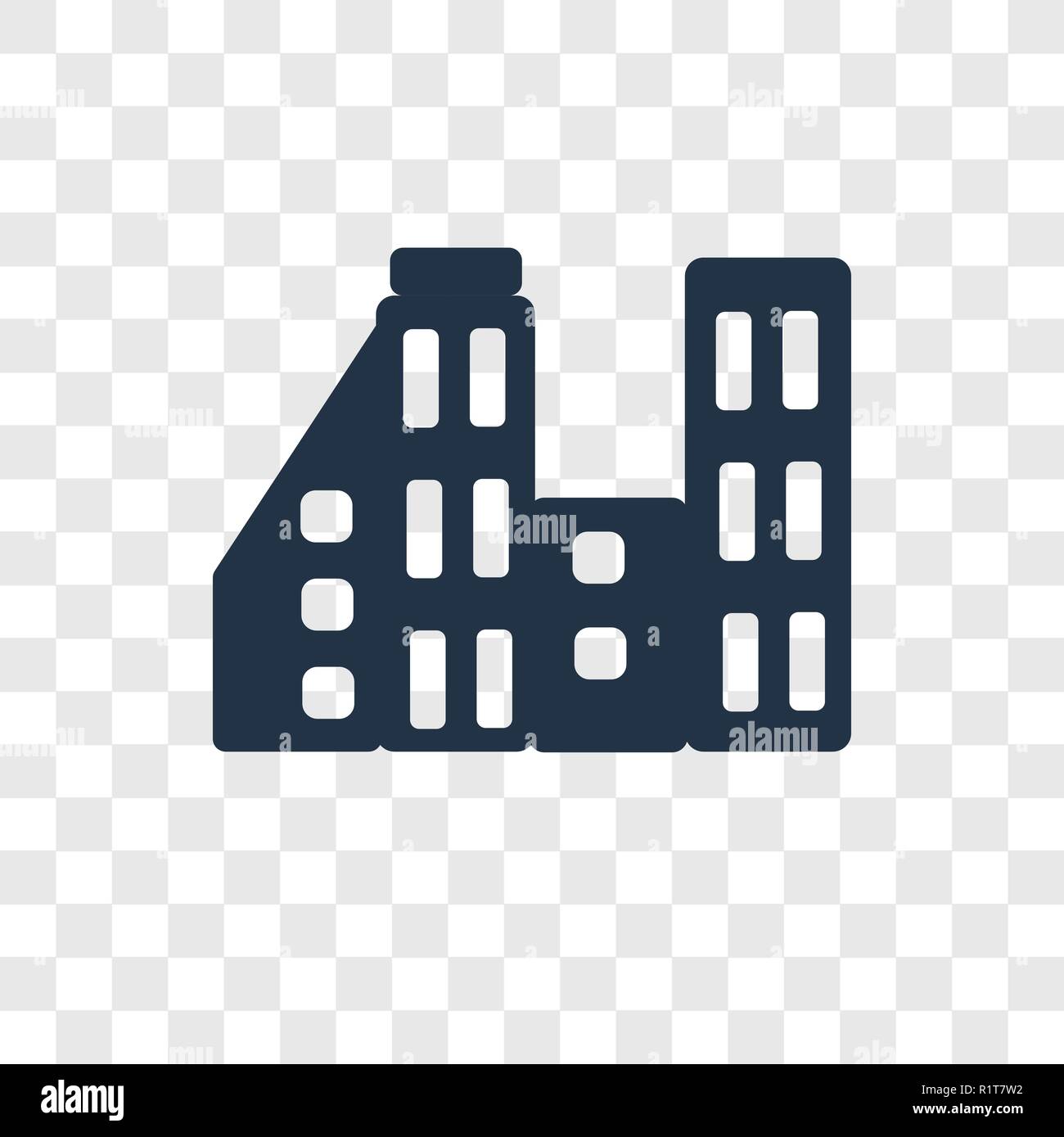 Cityscape vector icon isolated on transparent background, Cityscape ...