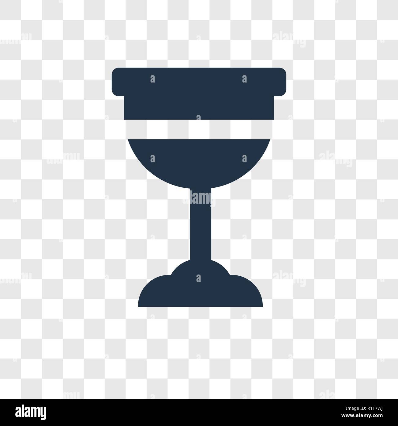 Cup vector icon isolated on transparent background, Cup transparency ...