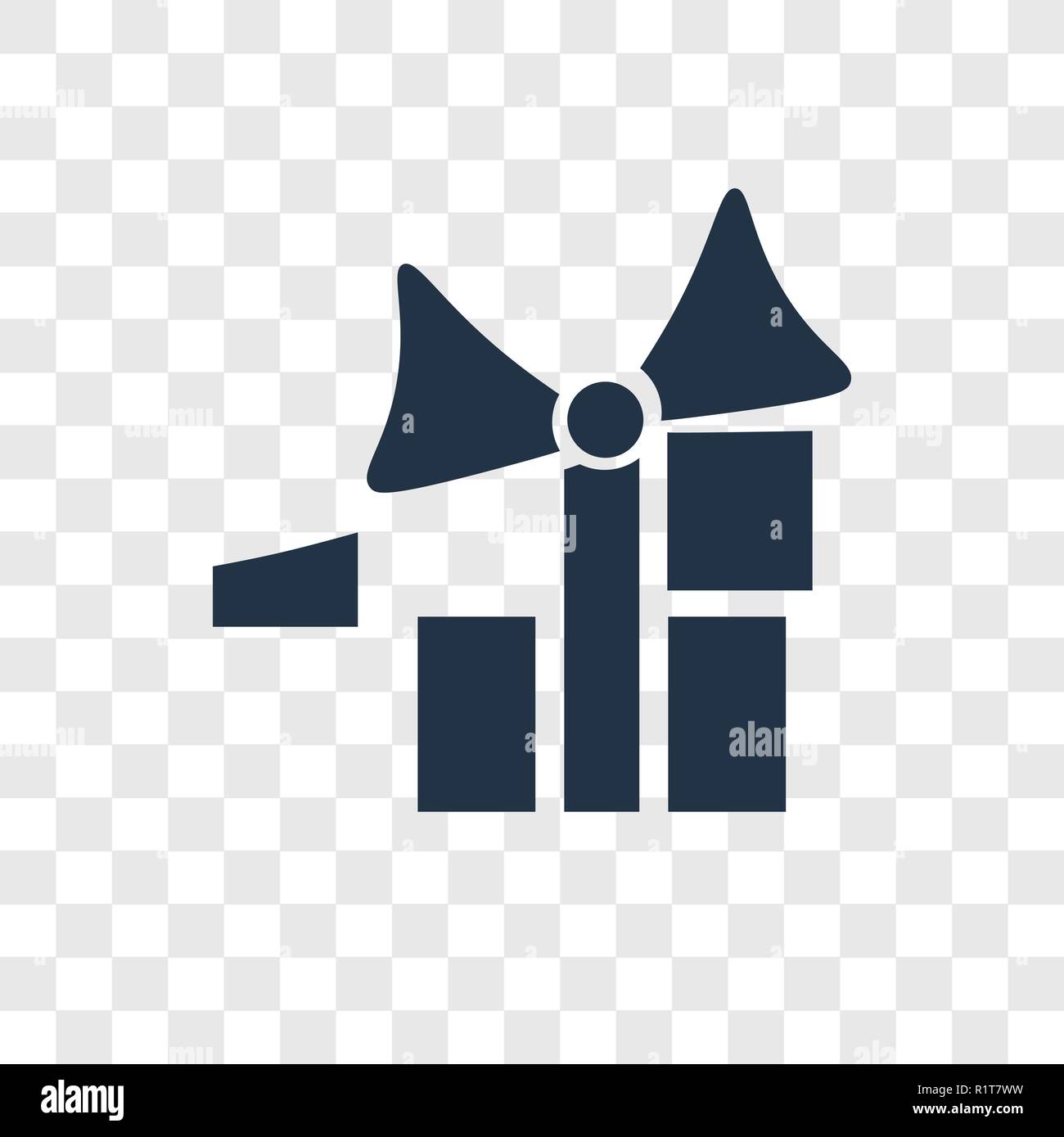 Gift vector icon isolated on transparent background, Gift transparency ...