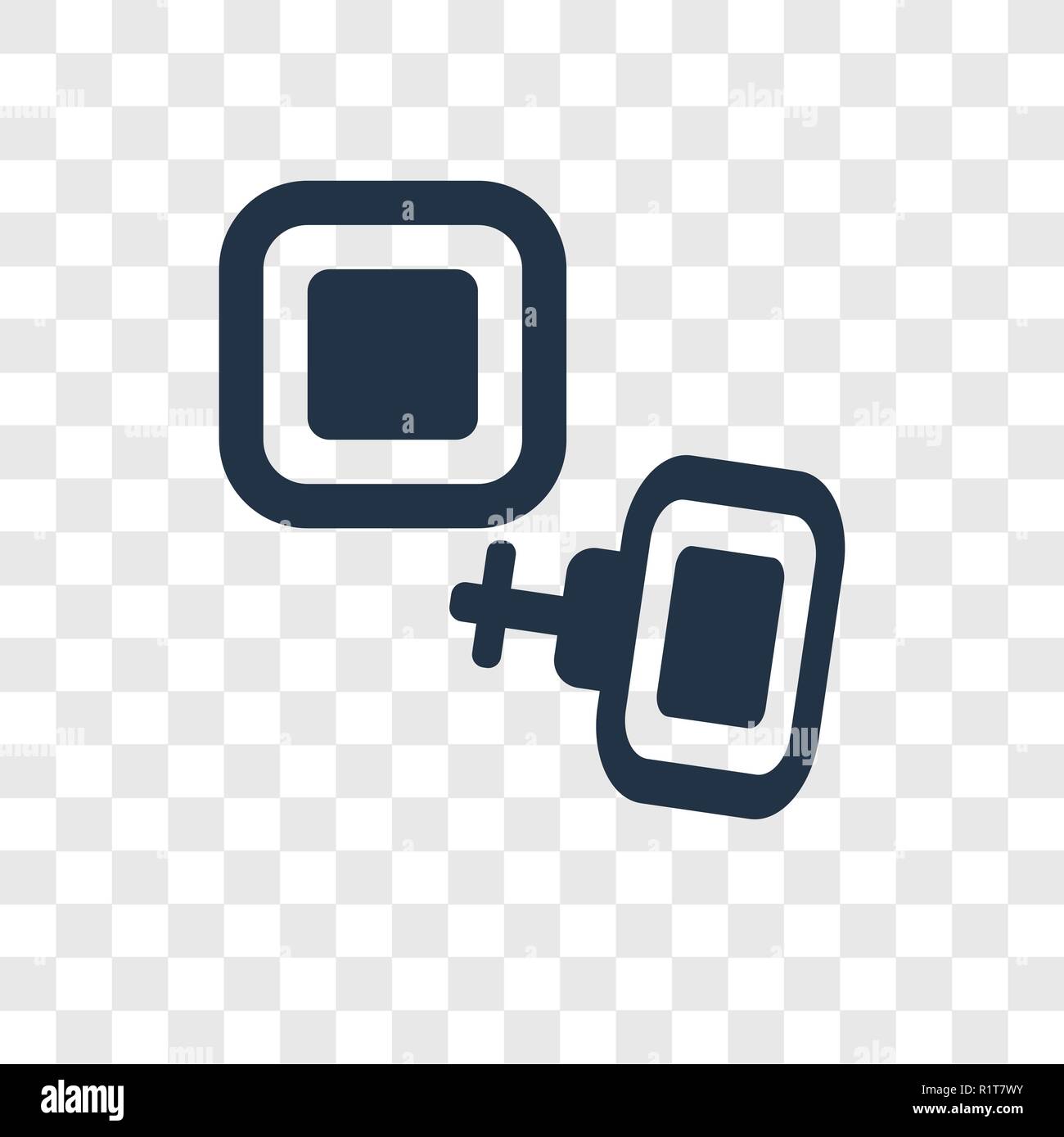 Cufflinks vector icon isolated on transparent background, Cufflinks ...