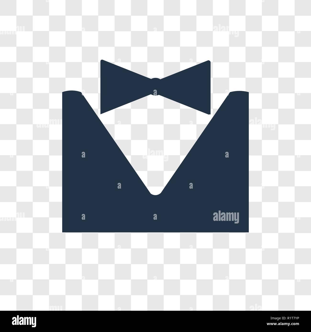 Tuxedo vector icon isolated on transparent background, Tuxedo ...