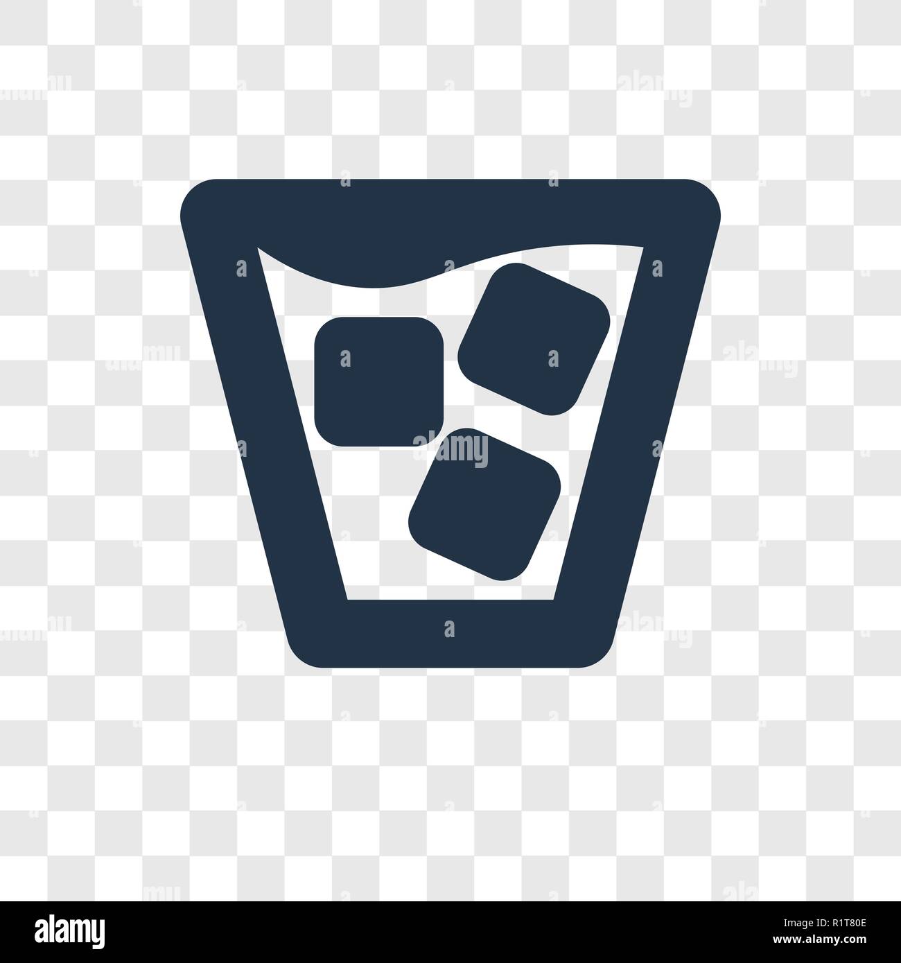 Cocktail vector icon isolated on transparent background, Cocktail ...