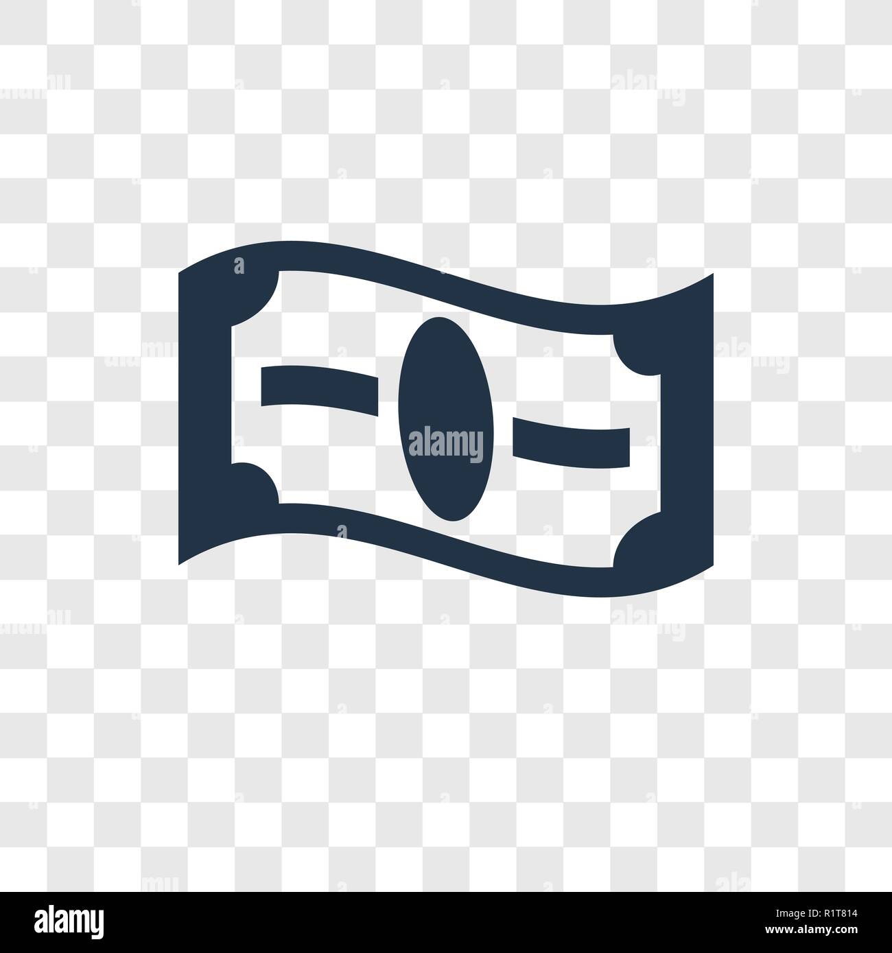 Money vector icon isolated on transparent background, Money ...