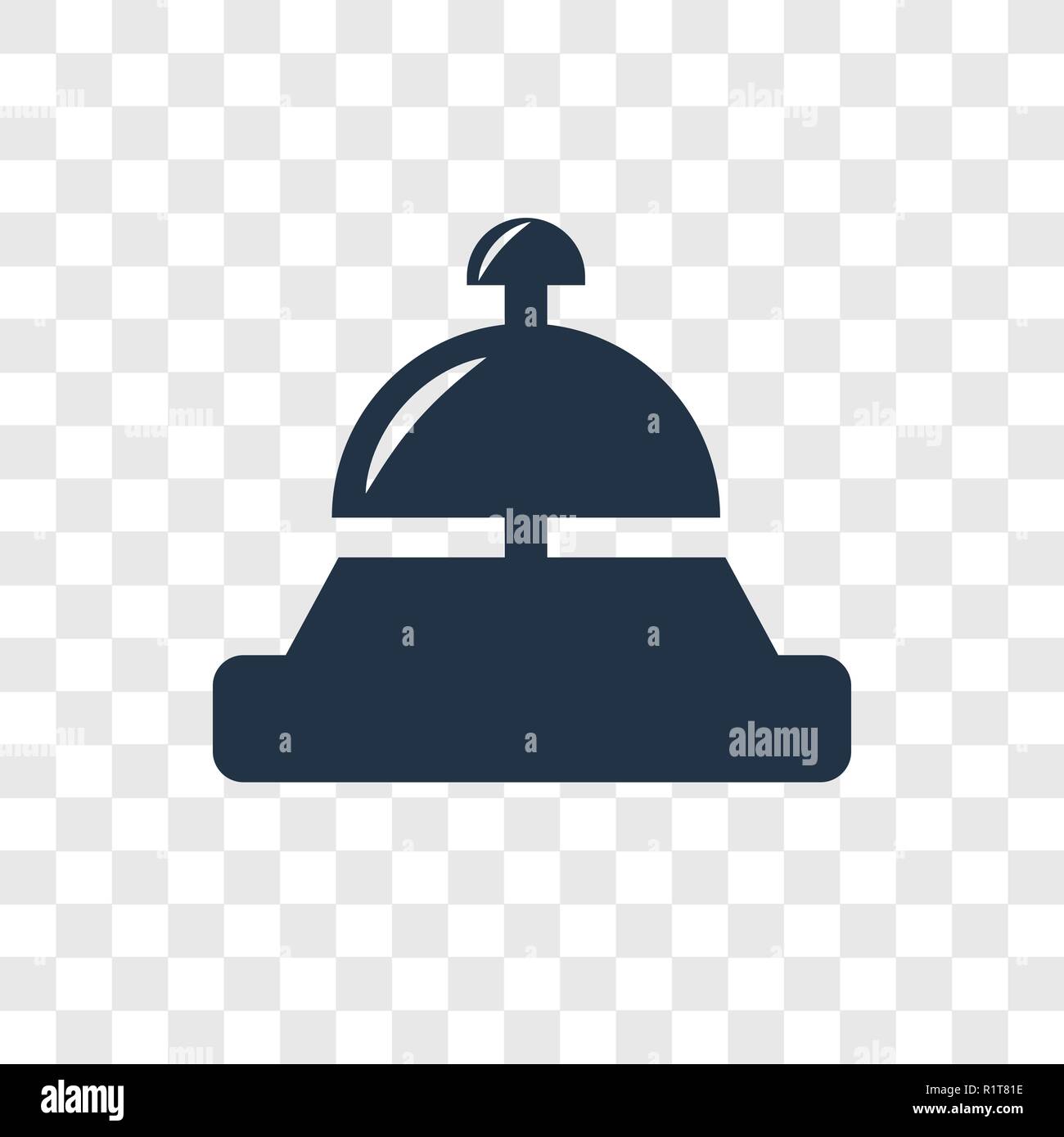 Bell vector icon isolated on transparent background, Bell transparency ...