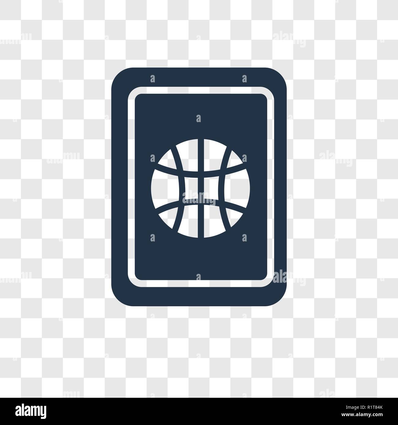 Passport vector icon isolated on transparent background, Passport ...