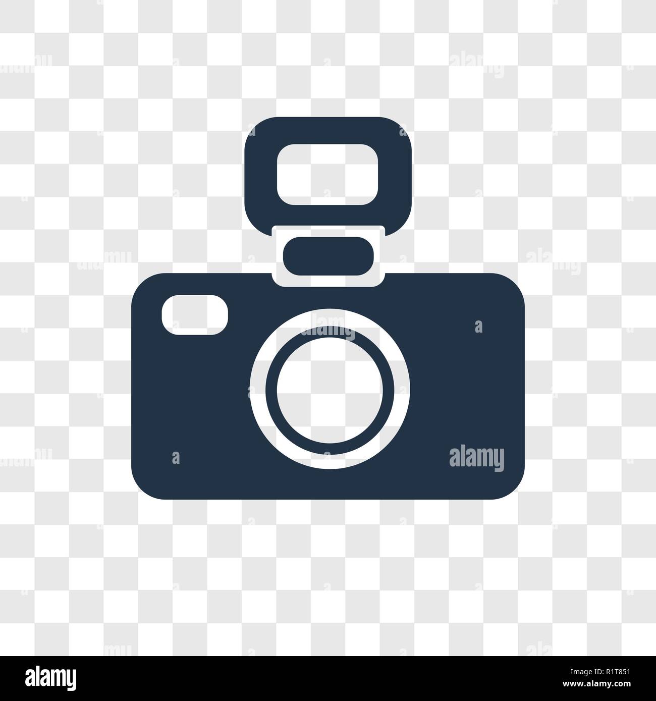 Camera vector icon isolated on transparent background, Camera ...