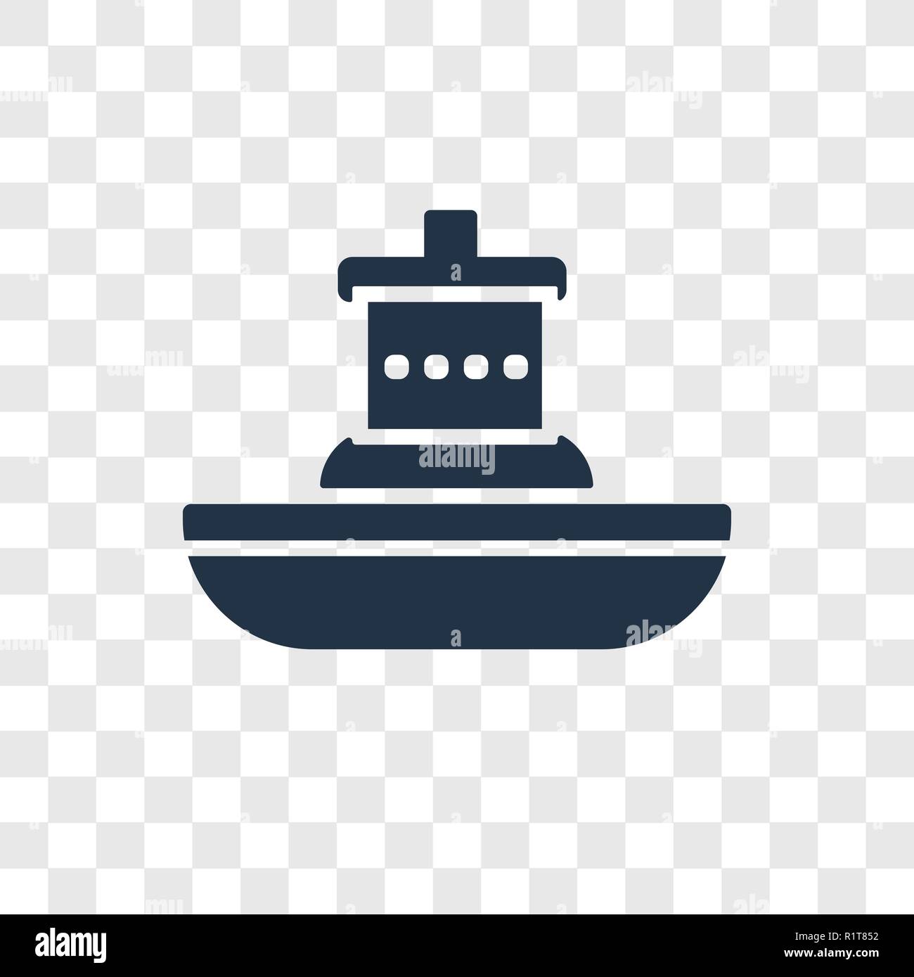 Cruise vector icon isolated on transparent background, Cruise ...