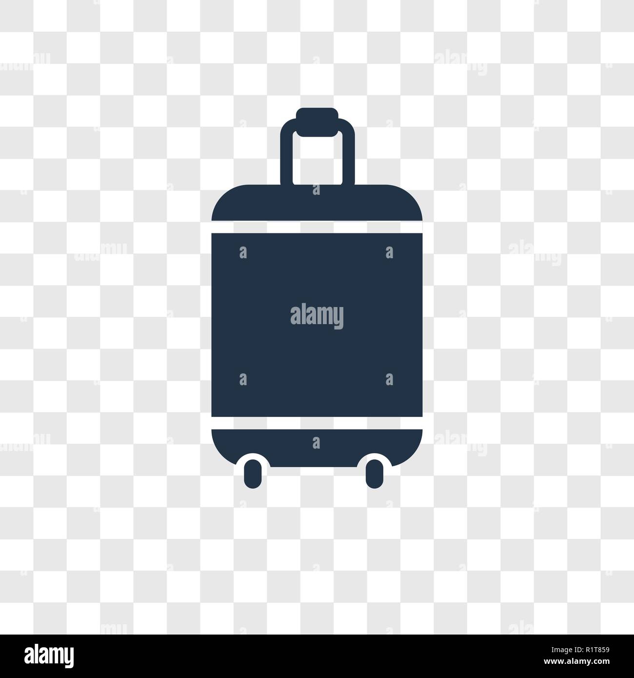 Luggage vector icon isolated on transparent background, Luggage ...