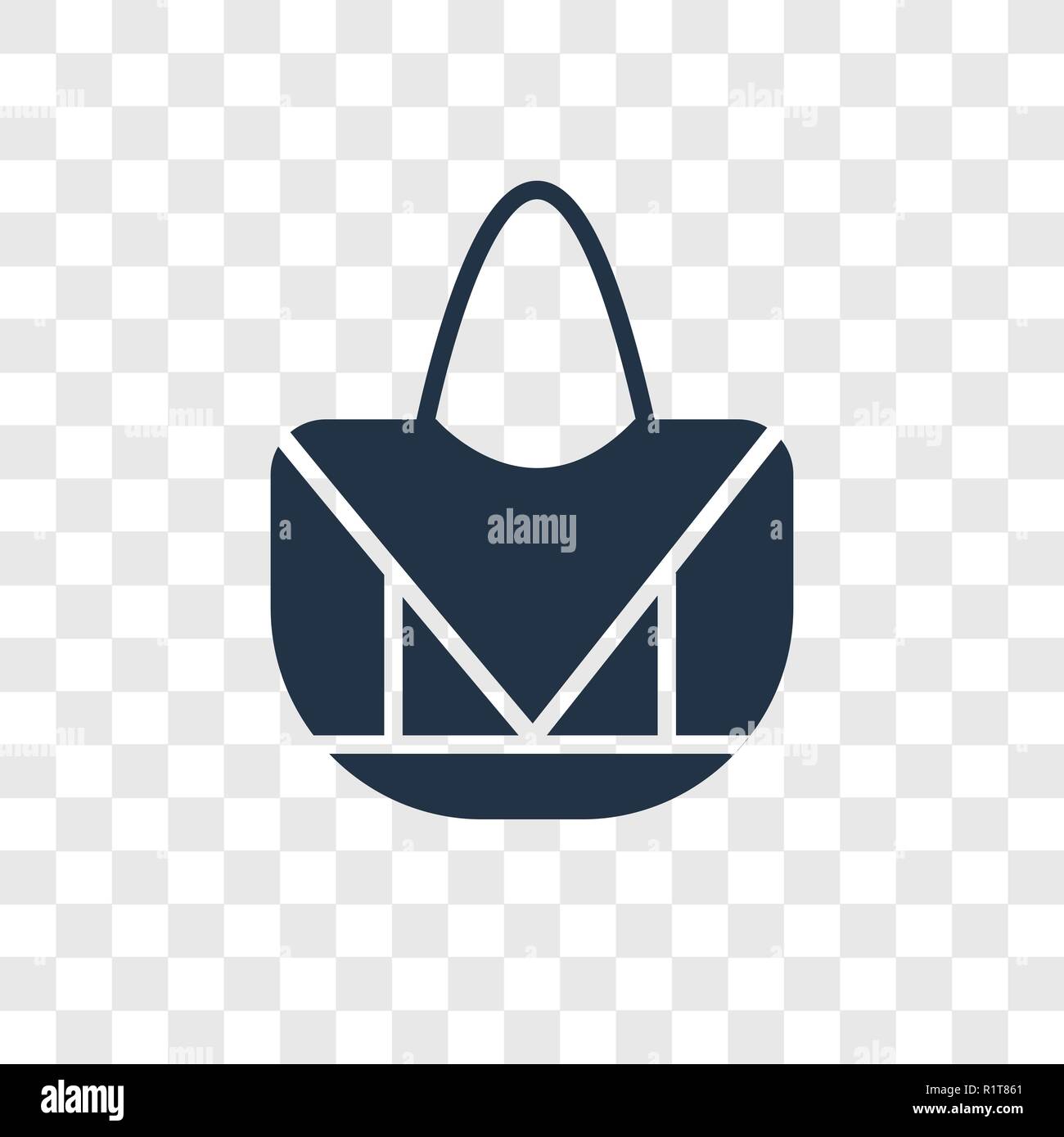 Bag vector icon isolated on transparent background, Bag transparency ...