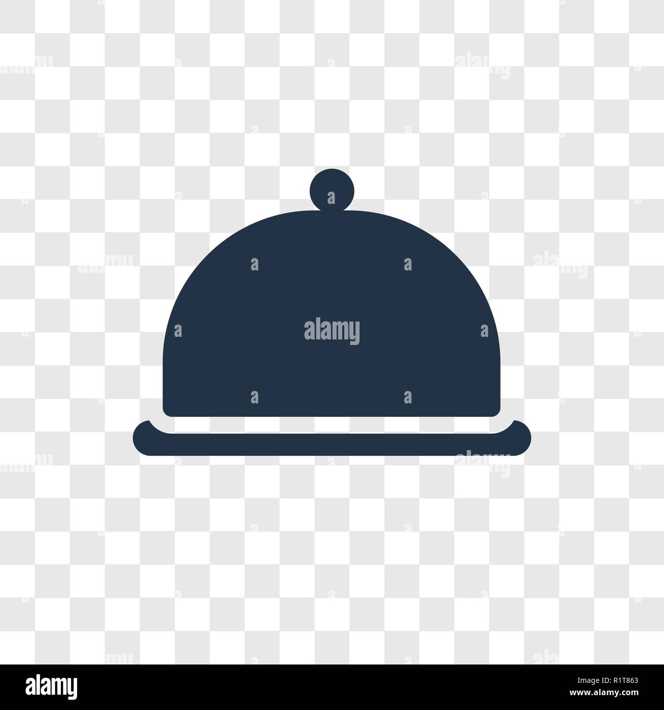 Room service vector icon isolated on transparent background, Room ...