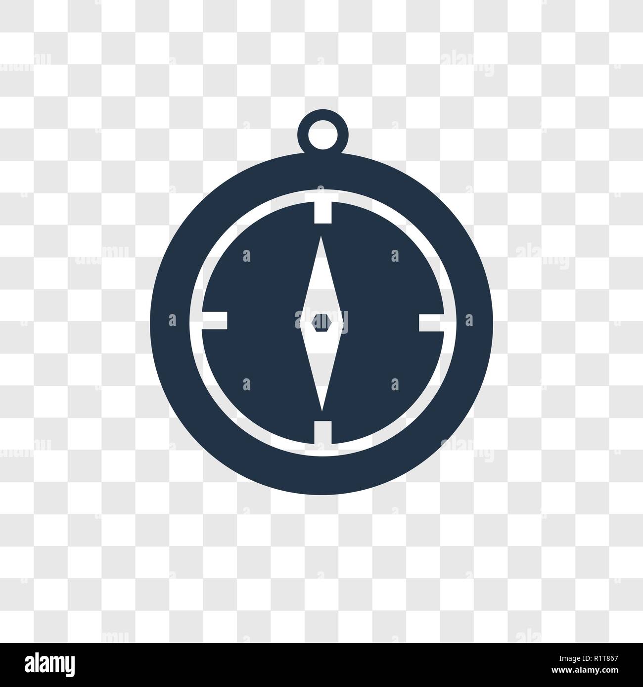 Compass vector icon isolated on transparent background, Compass ...