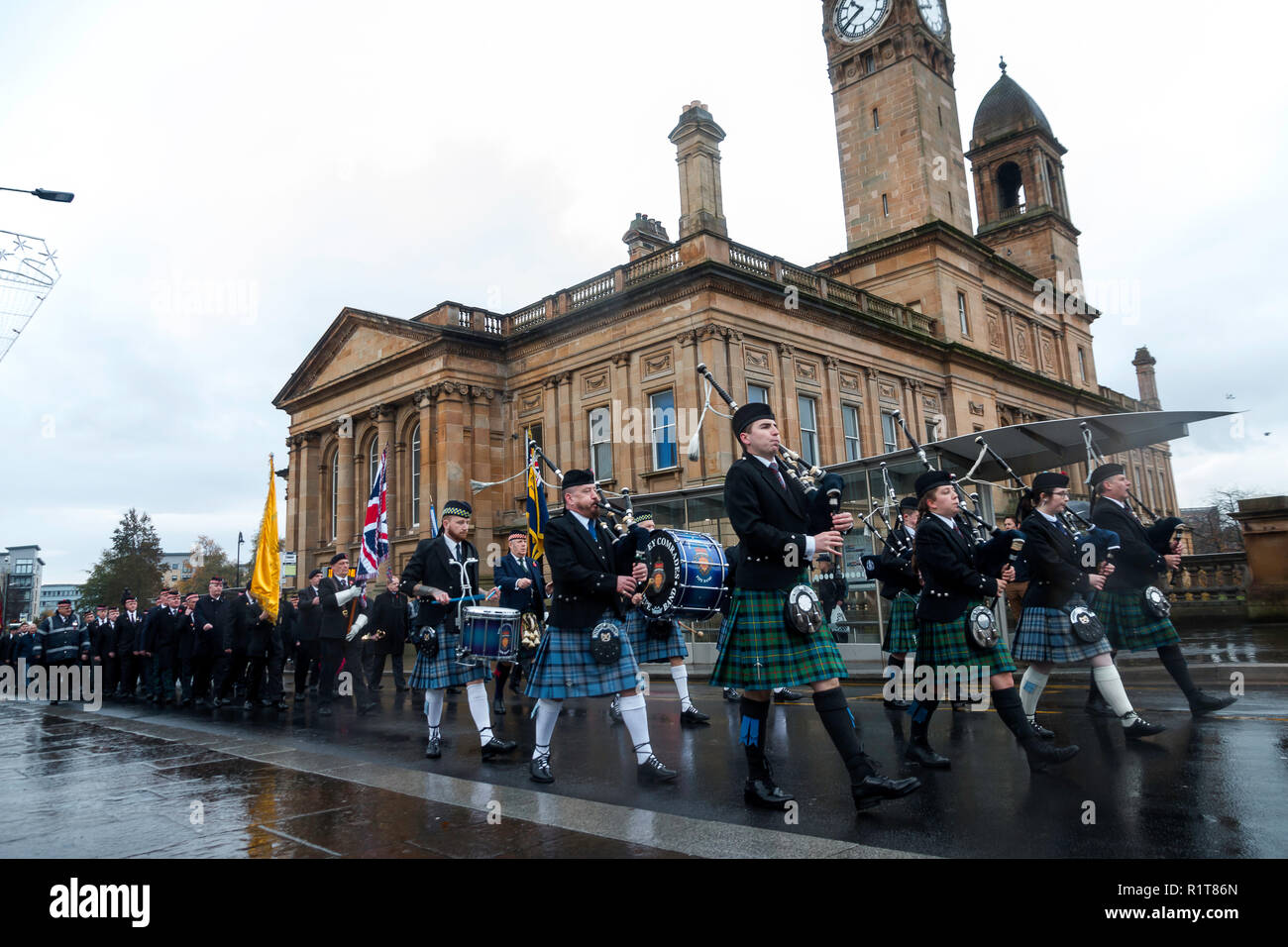 Royal british legion parade flags hi-res stock photography and images ...