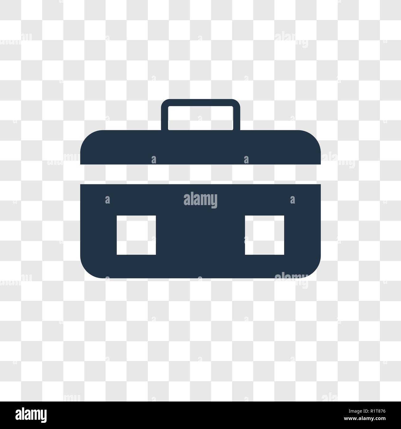 Suitcase vector icon isolated on transparent background, Suitcase ...