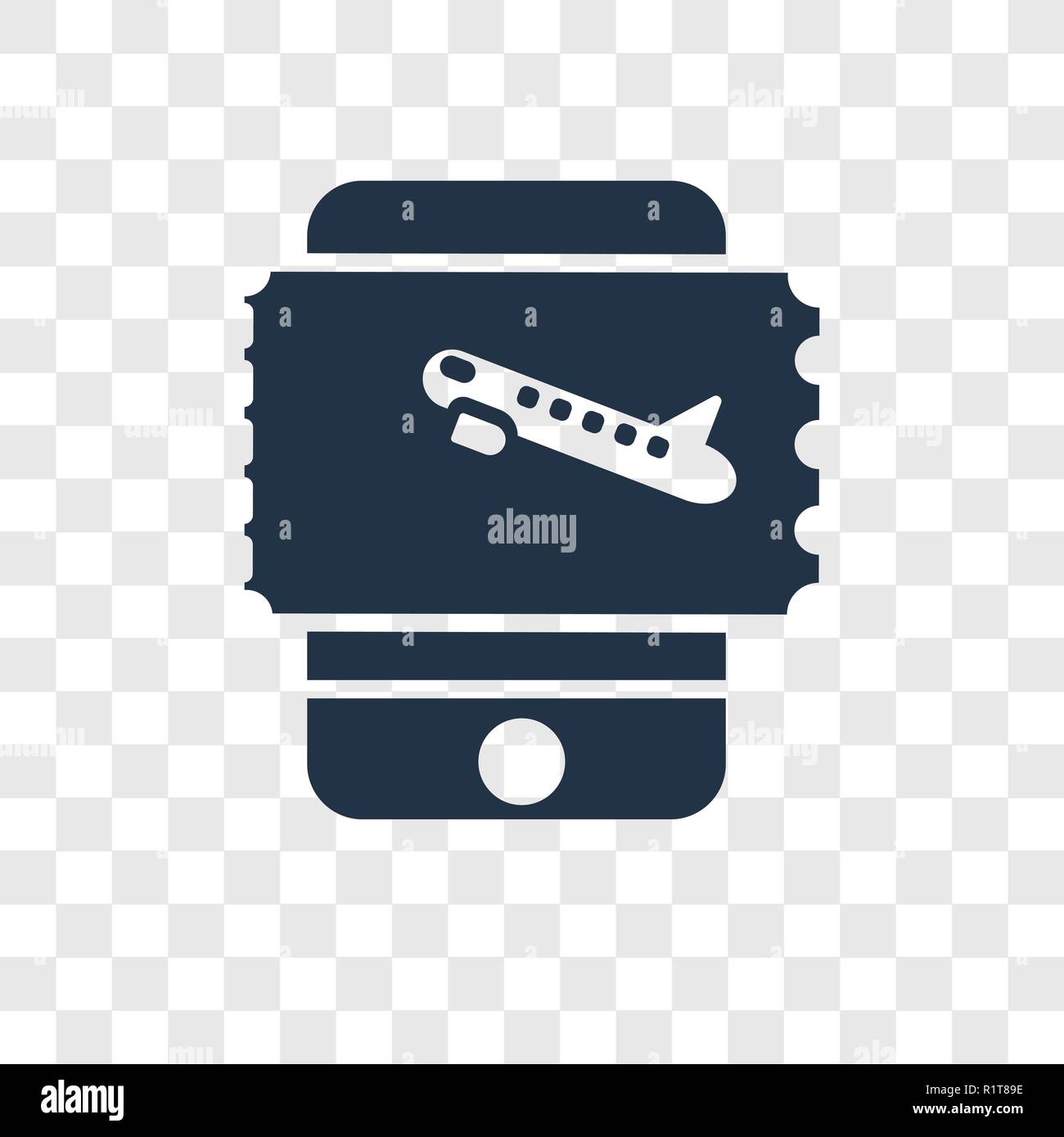 Ticket vector icon isolated on transparent background, Ticket ...
