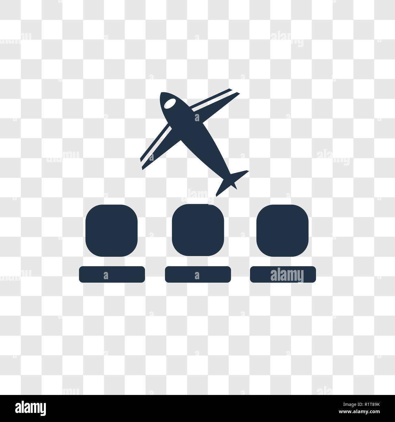 Airport vector icon isolated on transparent background, Airport ...