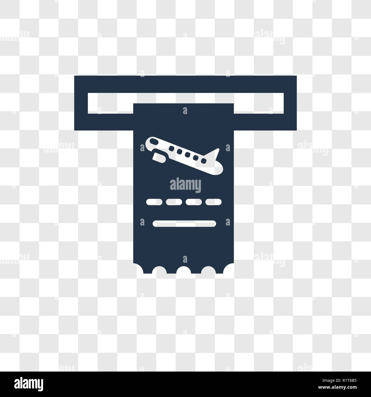 Ticket vector icon isolated on transparent background, Ticket ...
