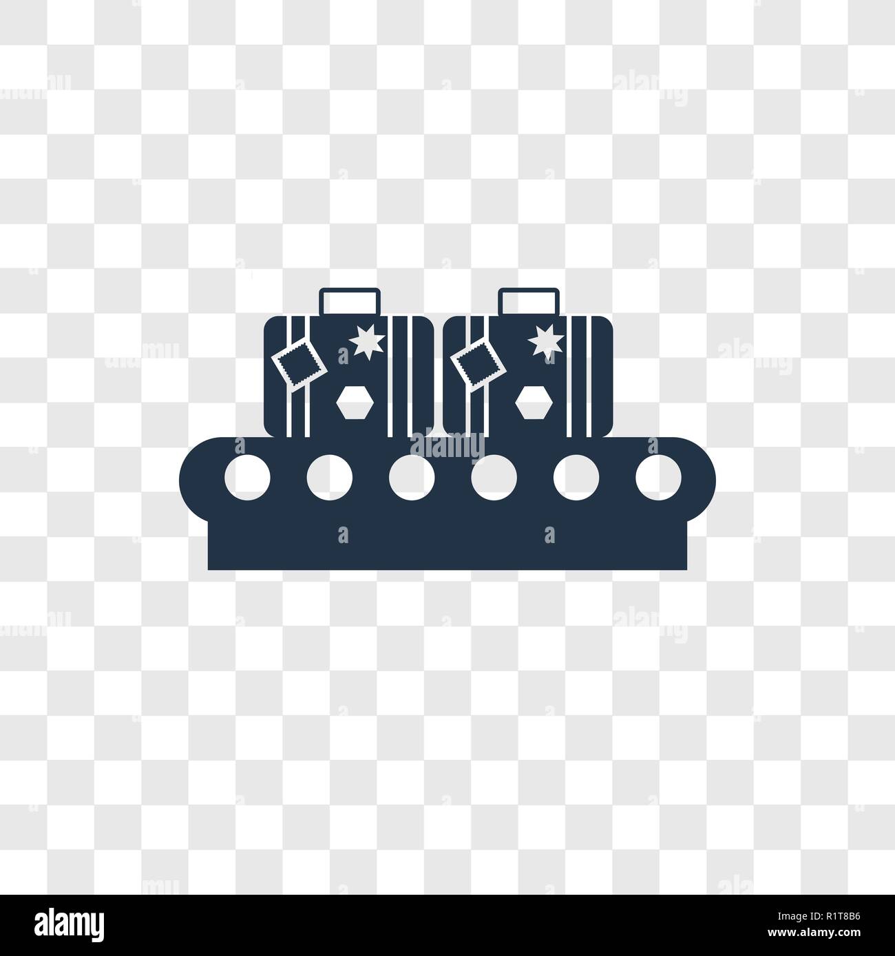 Luggage vector icon isolated on transparent background, Luggage ...