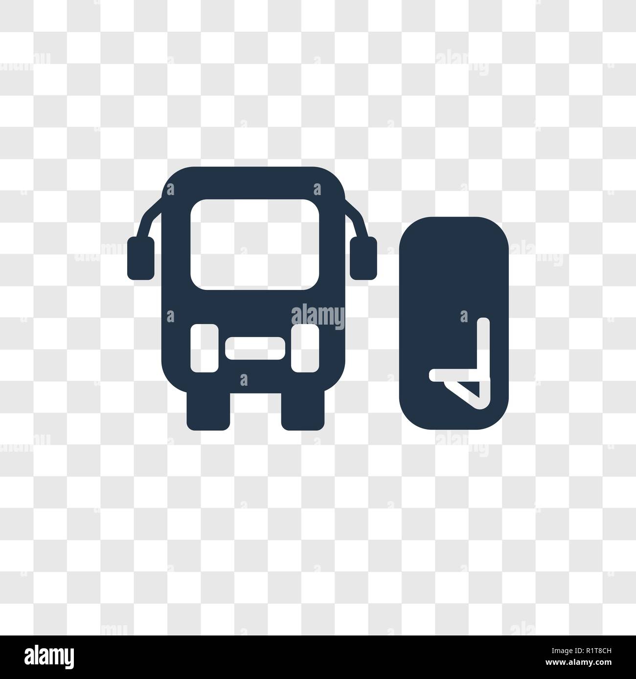 Station vector icon isolated on transparent background, Station ...