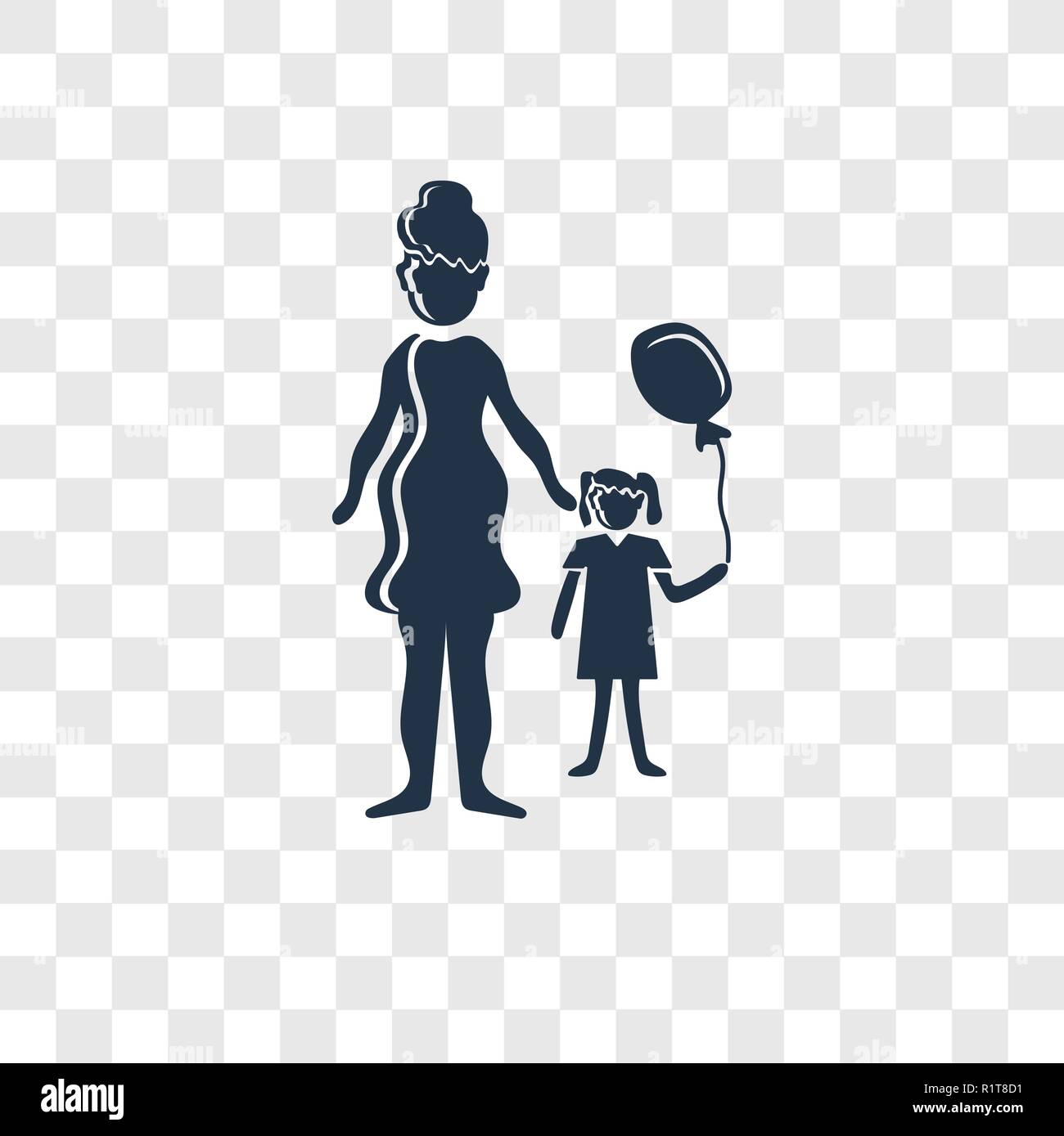 Family vector icon isolated on transparent background, Family ...
