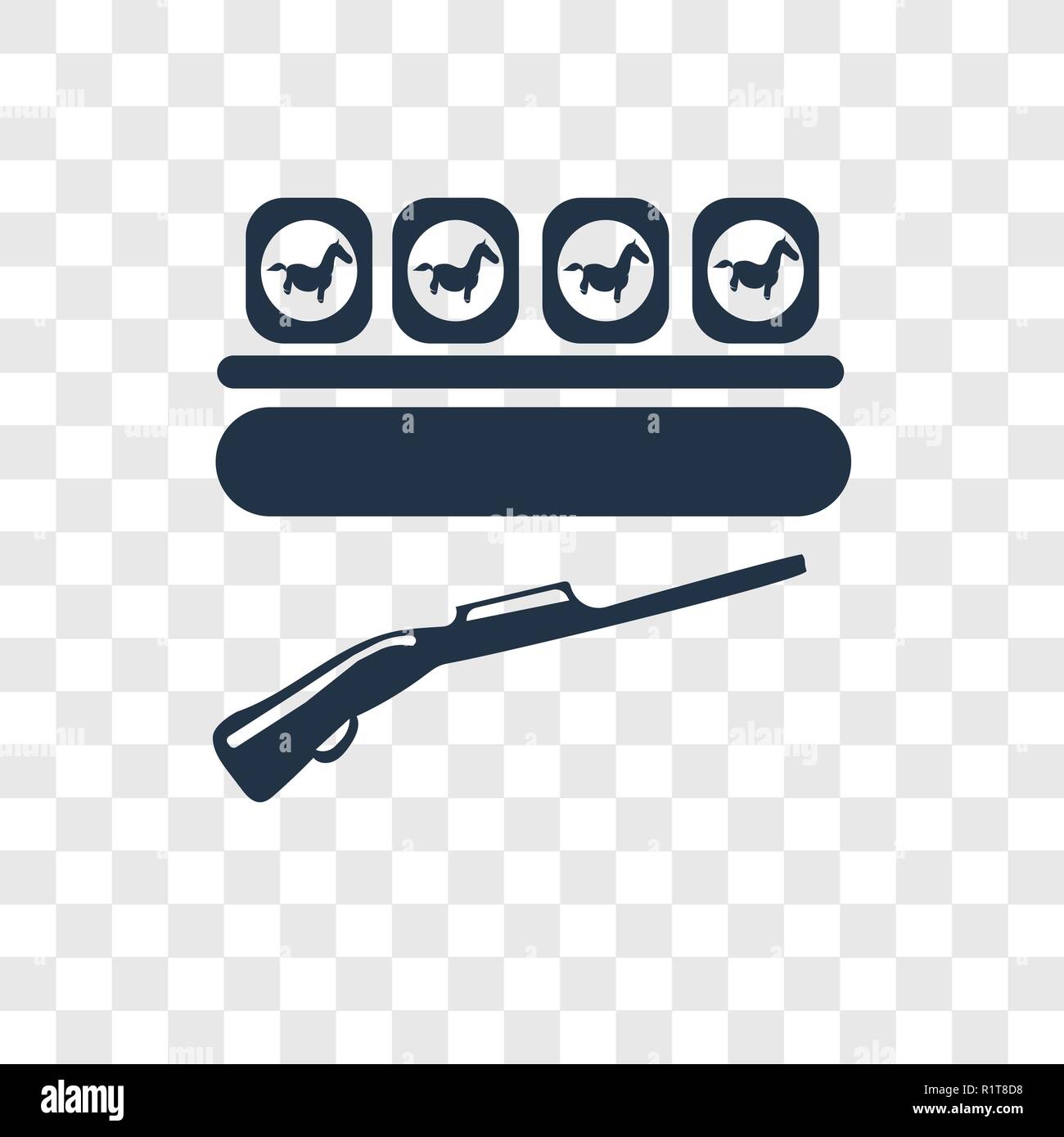 Shooting vector icon isolated on transparent background, Shooting ...