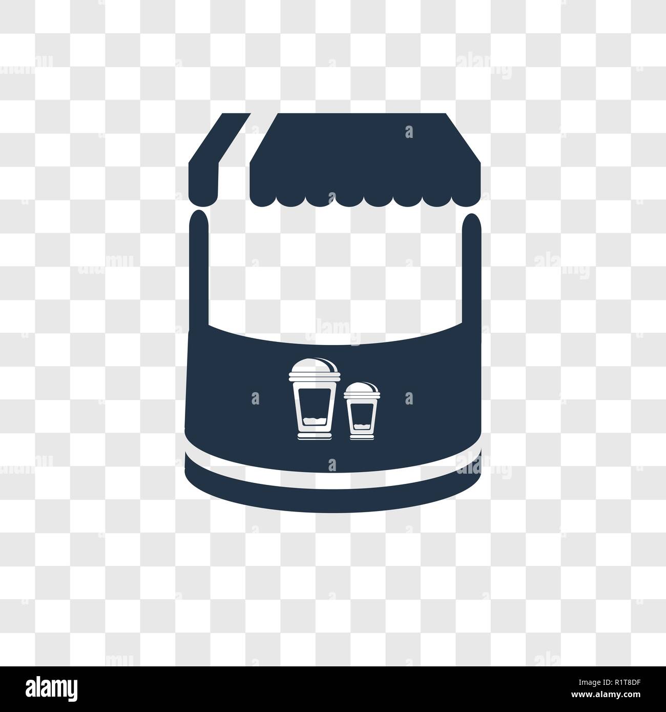 Stand vector icon isolated on transparent background, Stand ...