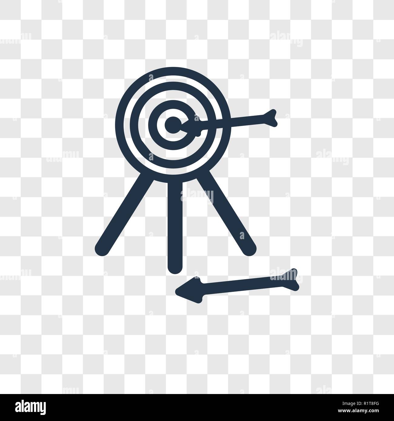 Darts vector icon isolated on transparent background, Darts ...
